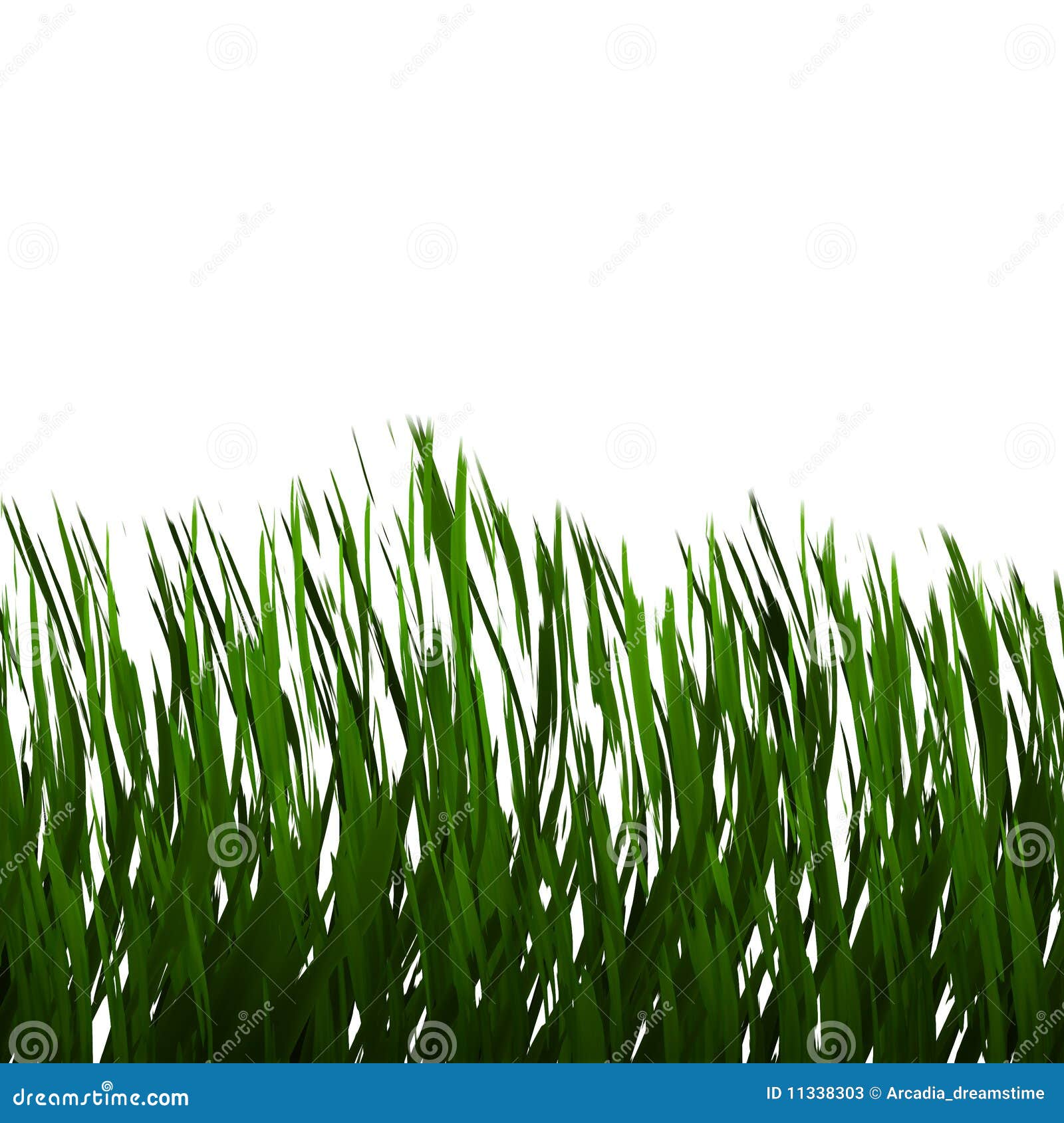 Realistic Green Grass Field Stock Image - Image of lawn, painting: 11338303