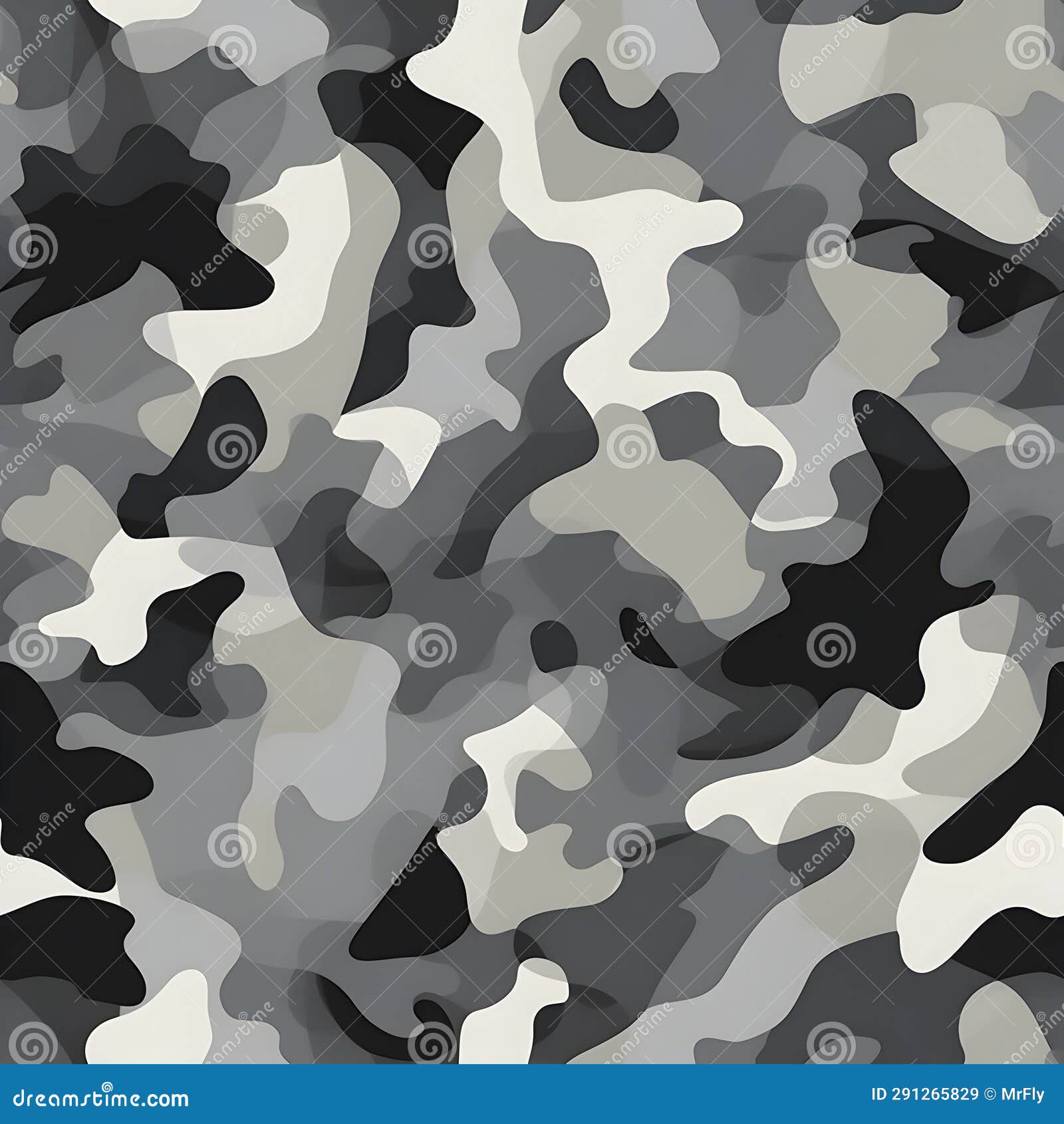 Realistic Grey Camouflage Seamless Pattern. Hunting Camo for Cloth ...