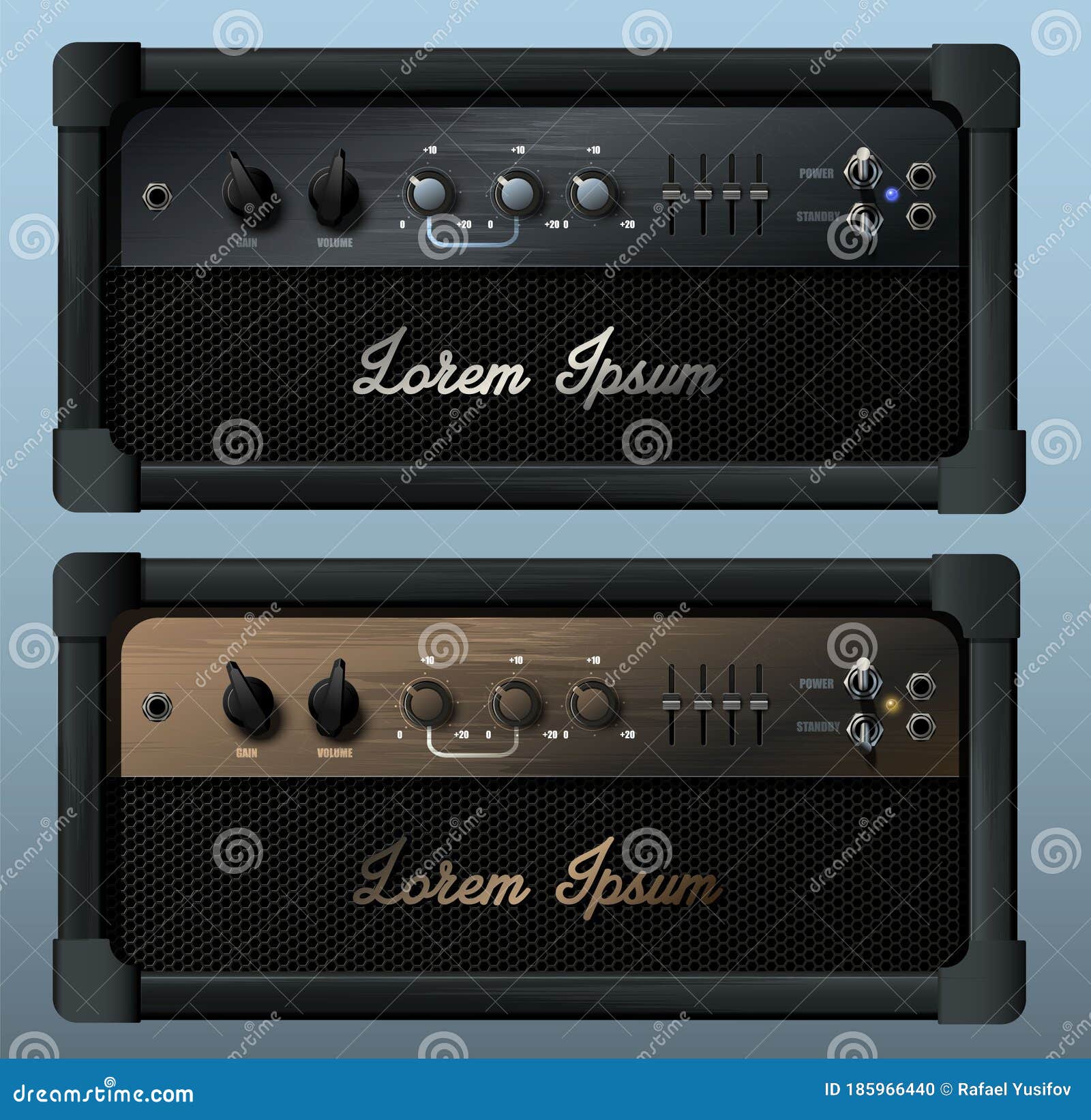 Realistic Guitar Combo Amp. Vector. Stock Vector - Illustration of ...
