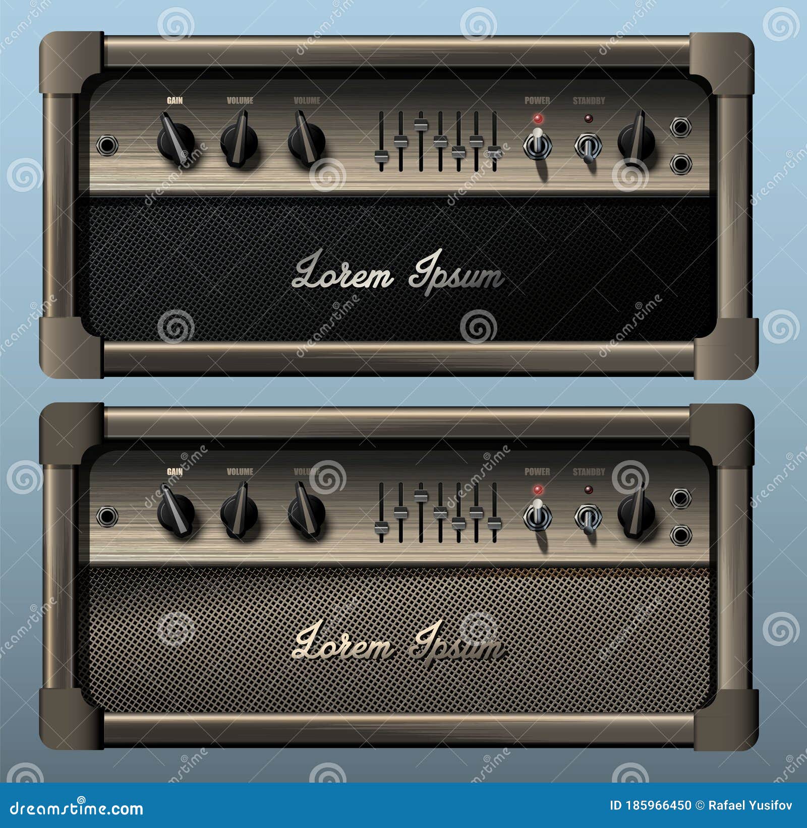 Realistic Guitar Combo Amp. Vector. Stock Vector - Illustration of ...