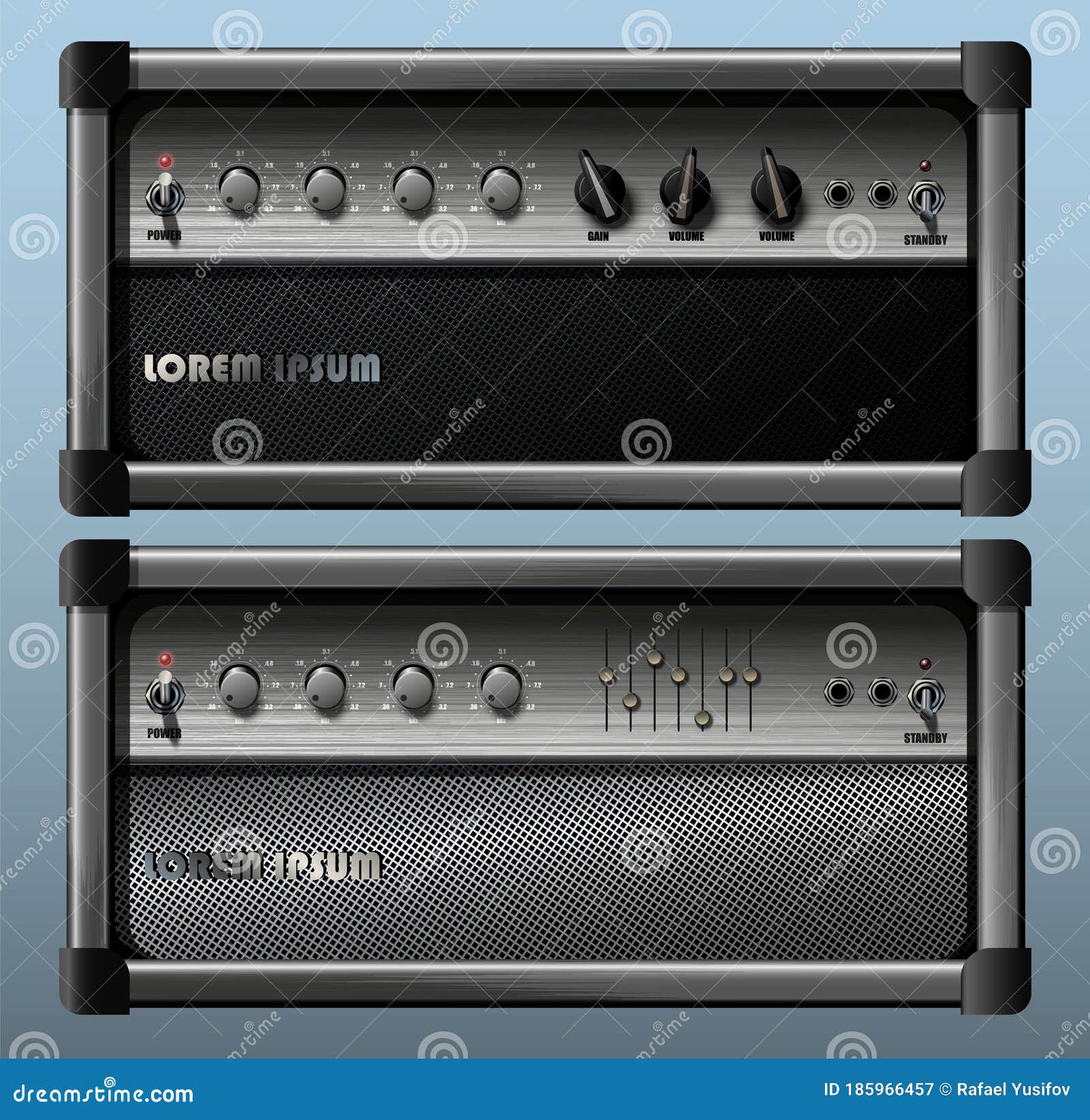 Realistic Guitar Combo Amp. Vector. Stock Vector - Illustration of ...