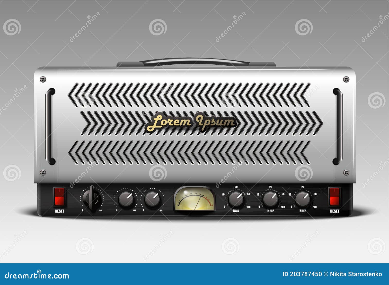 Realistic Guitar Combo Amp. Vector. Stock Vector - Illustration of ...