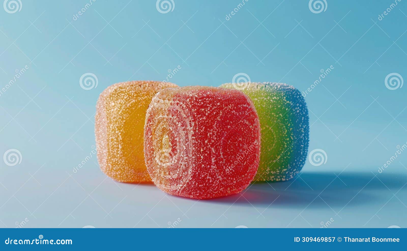 Realistic Gummy Candy Shaped Like a Speaker, Featuring Three Colors ...