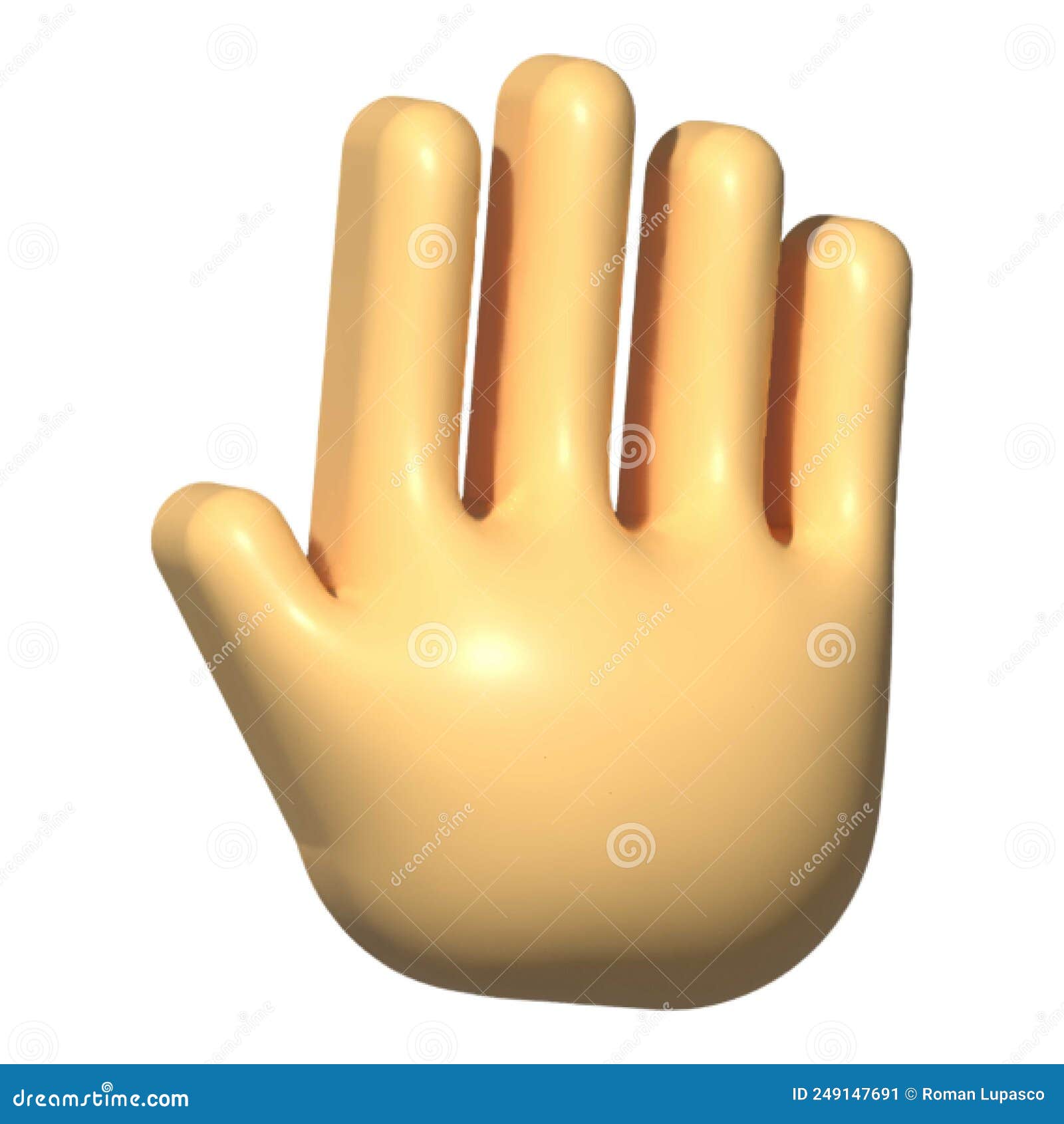 Realistic Hand Icon 3d Cartoon Vector. Hand Finger Stock Vector ...