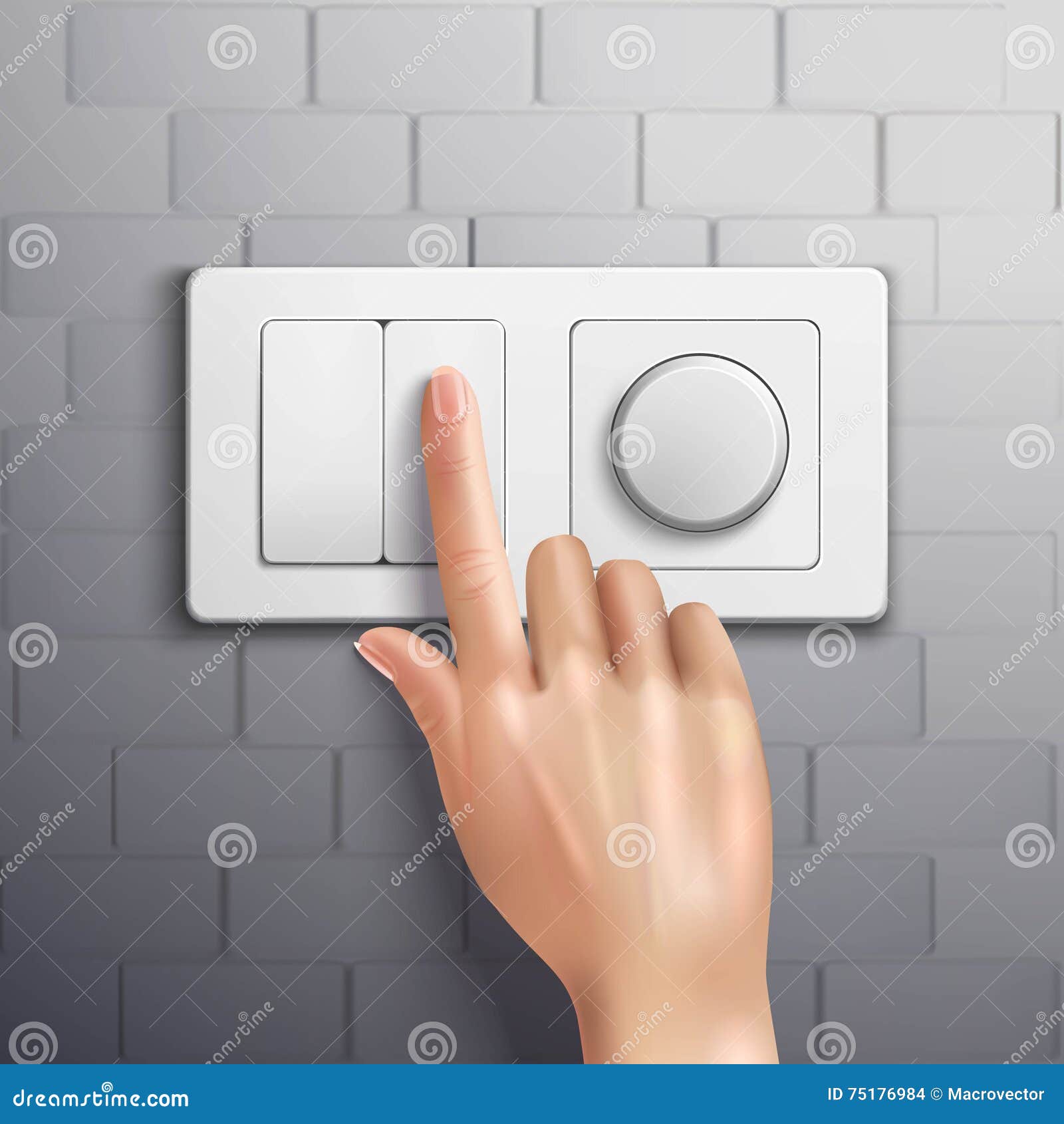 Hand Pressing Push Button Vector Symbol | CartoonDealer.com #10089750 Hand Pressing Push Button Vector Symbol | CartoonDealer.com #10089750
