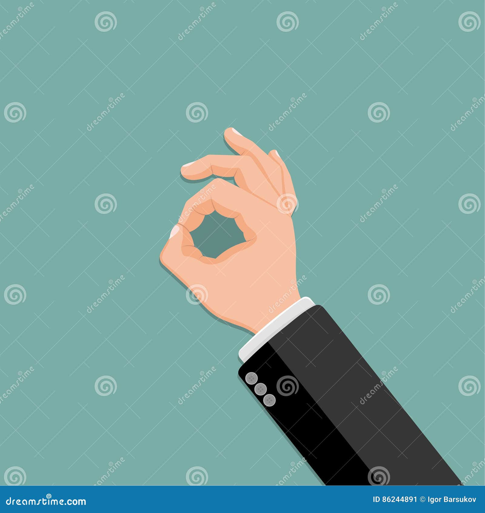 The realistic hand stock vector. Illustration of quality - 86244891