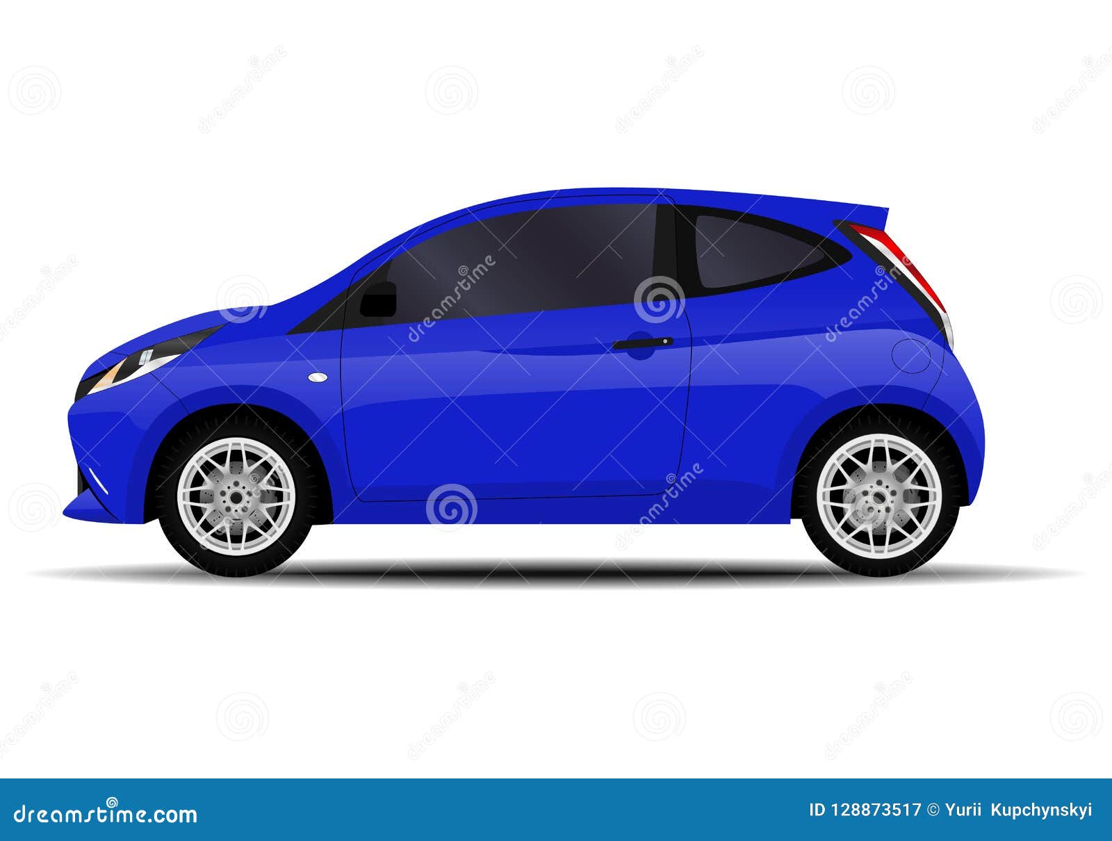 Realistic Car. Hatchback. Cartoon Vector | CartoonDealer.com #184892909