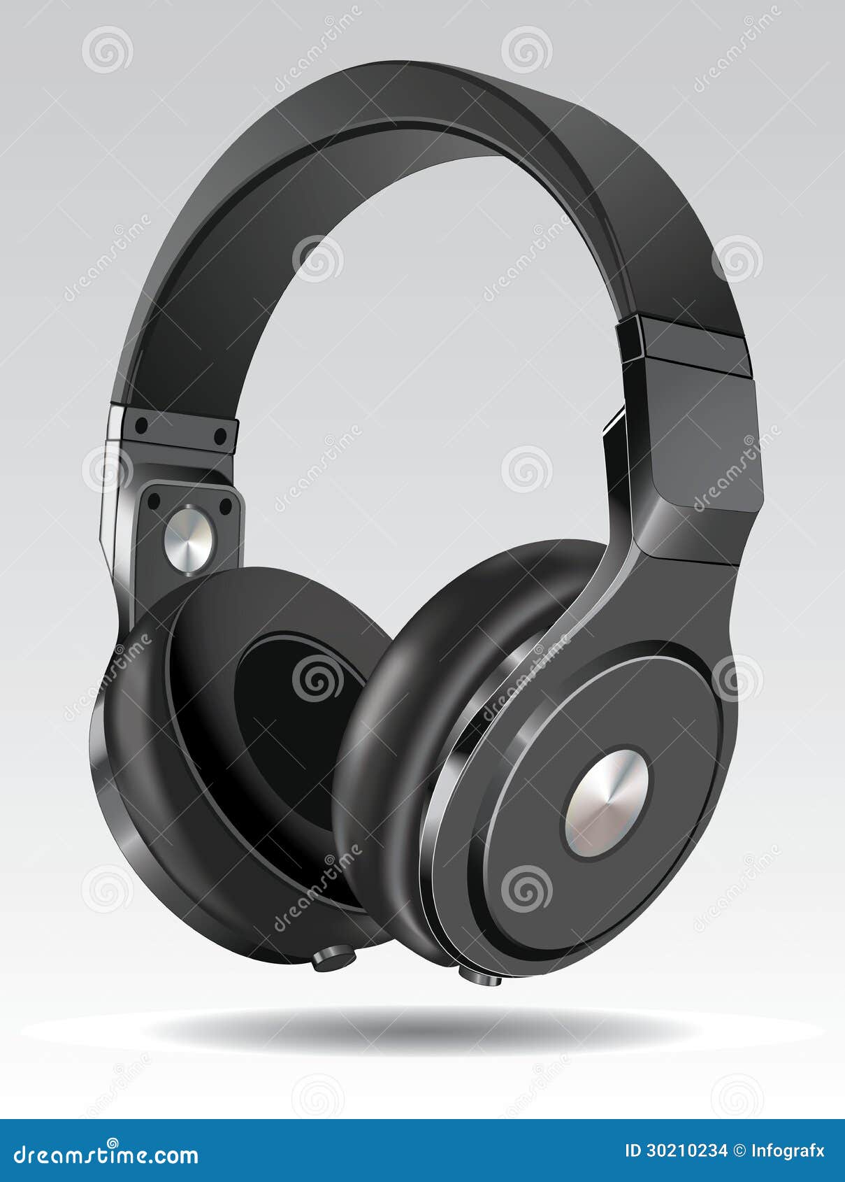 Headphone Vector Illustration Stock Vector - Illustration of sound ...