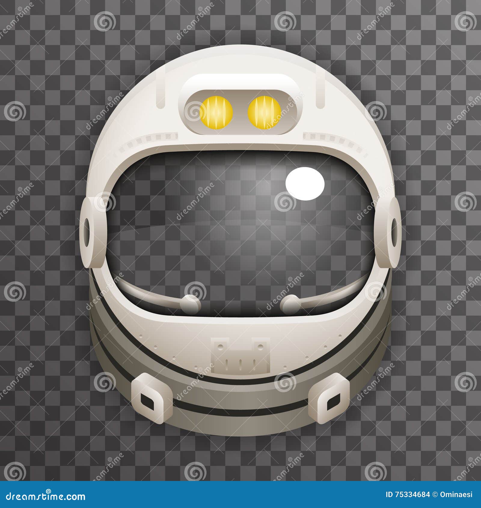 Realistic Helmet 3d Cosmonaut Astronaut Stock Vector - Illustration of ...