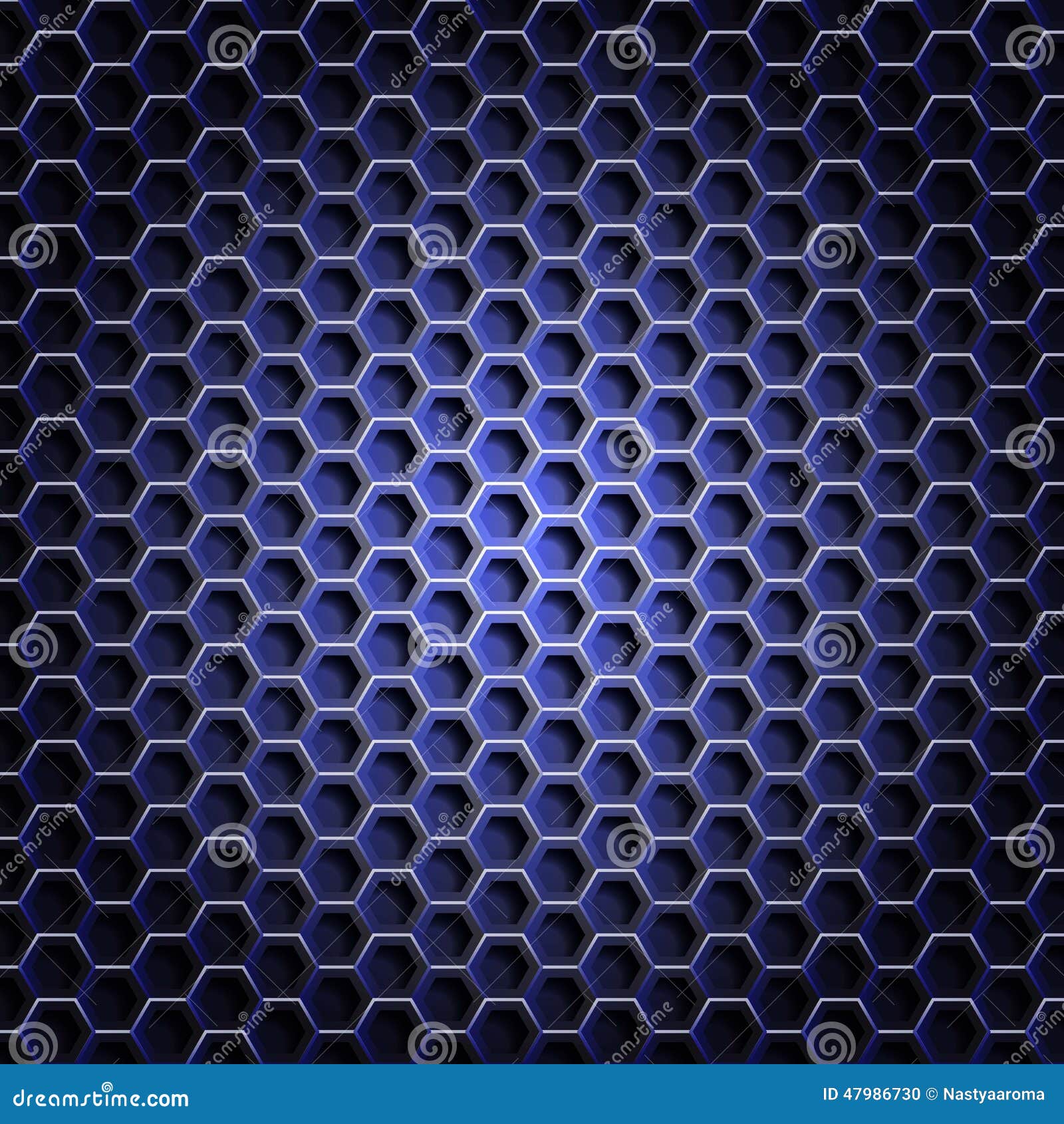 Realistic Hexagonal Grid Background. Vector Illustration ...