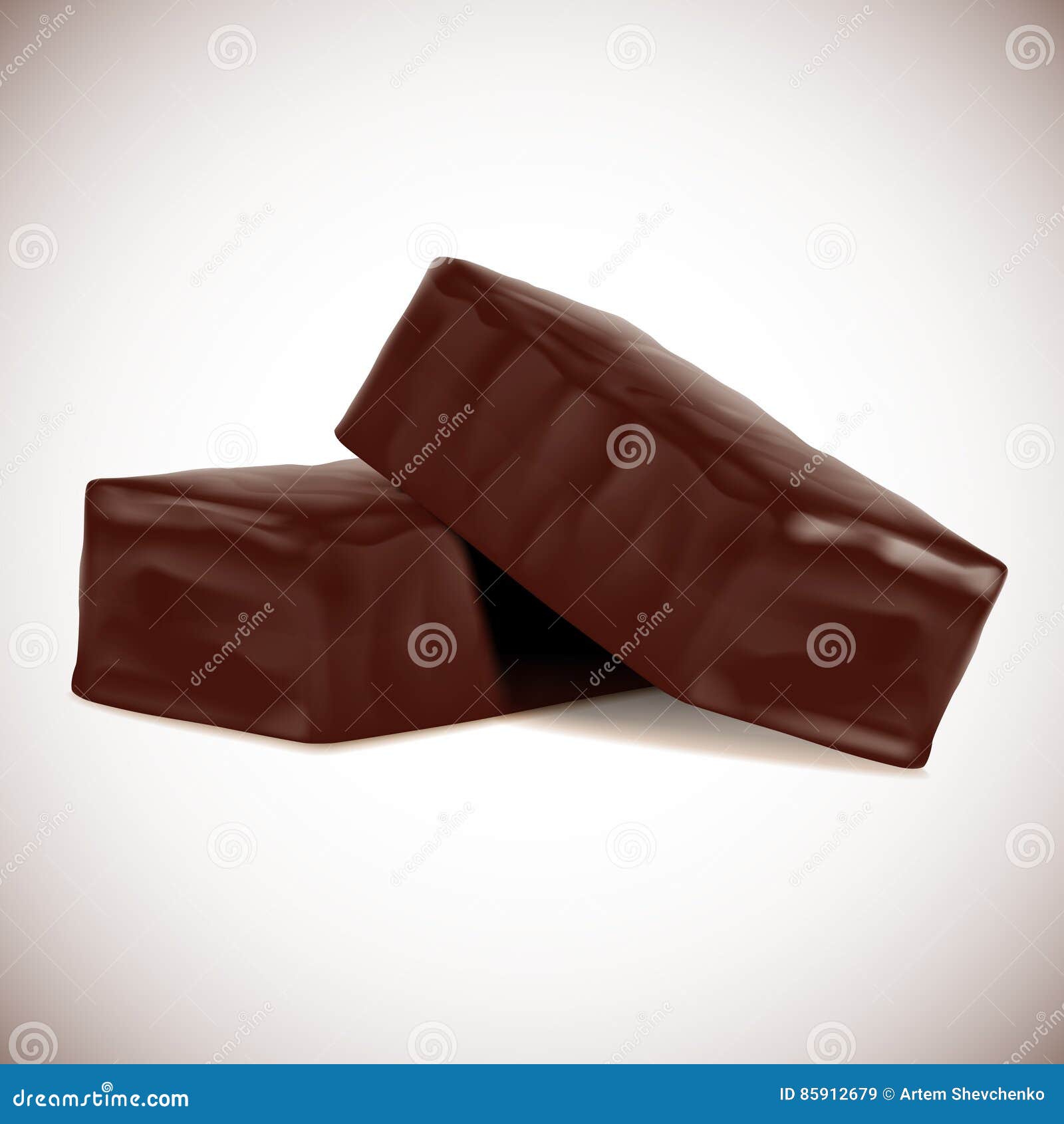 Realistic High Quality Illustration of Chocolate Candy Stock Vector ...