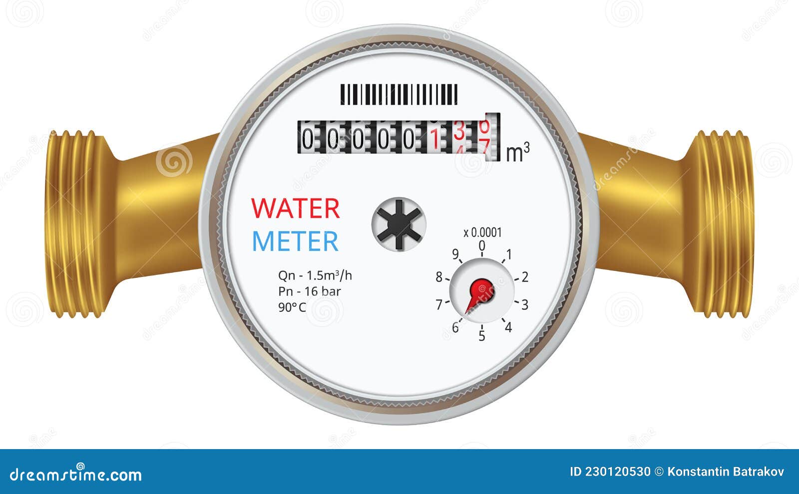 Water Meter, Water Counter Meter Logo Design. Canalization Drainage ...