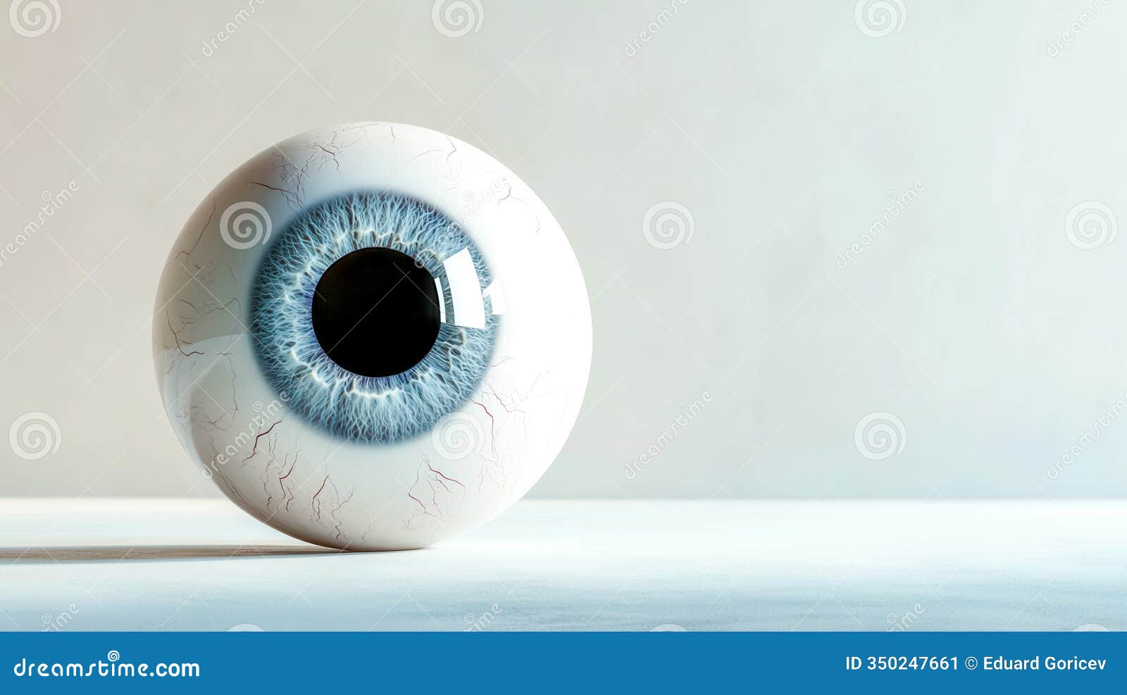 Hyperrealistic Eyeball Featuring Intricate Blood Vessels And High Tech ...