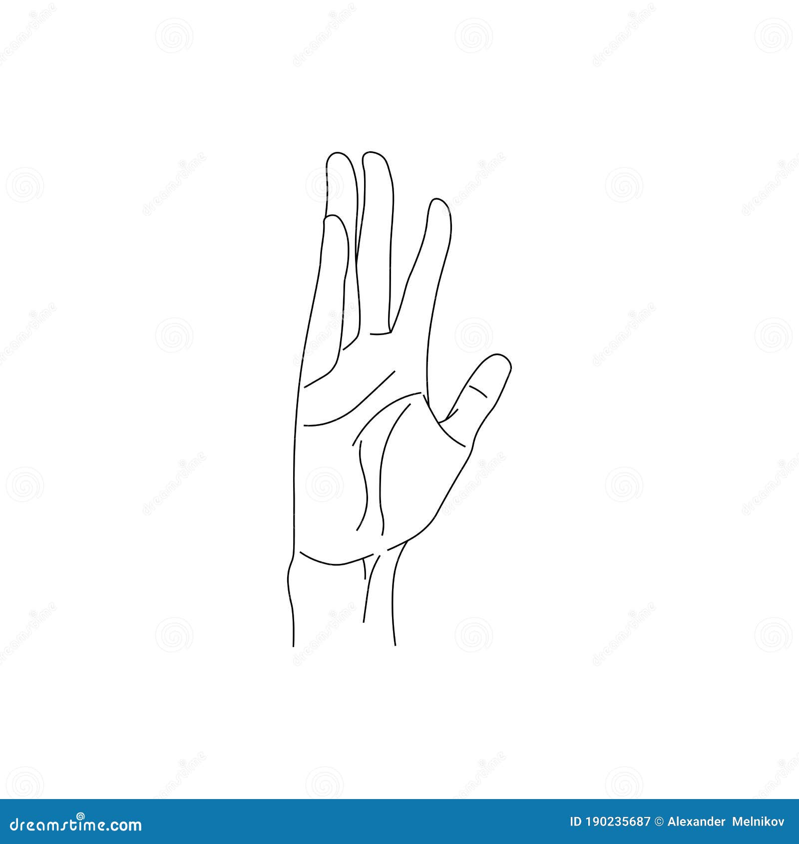 Realistic Human Hand Icon. Vector Illustration Eps 10 Stock ...