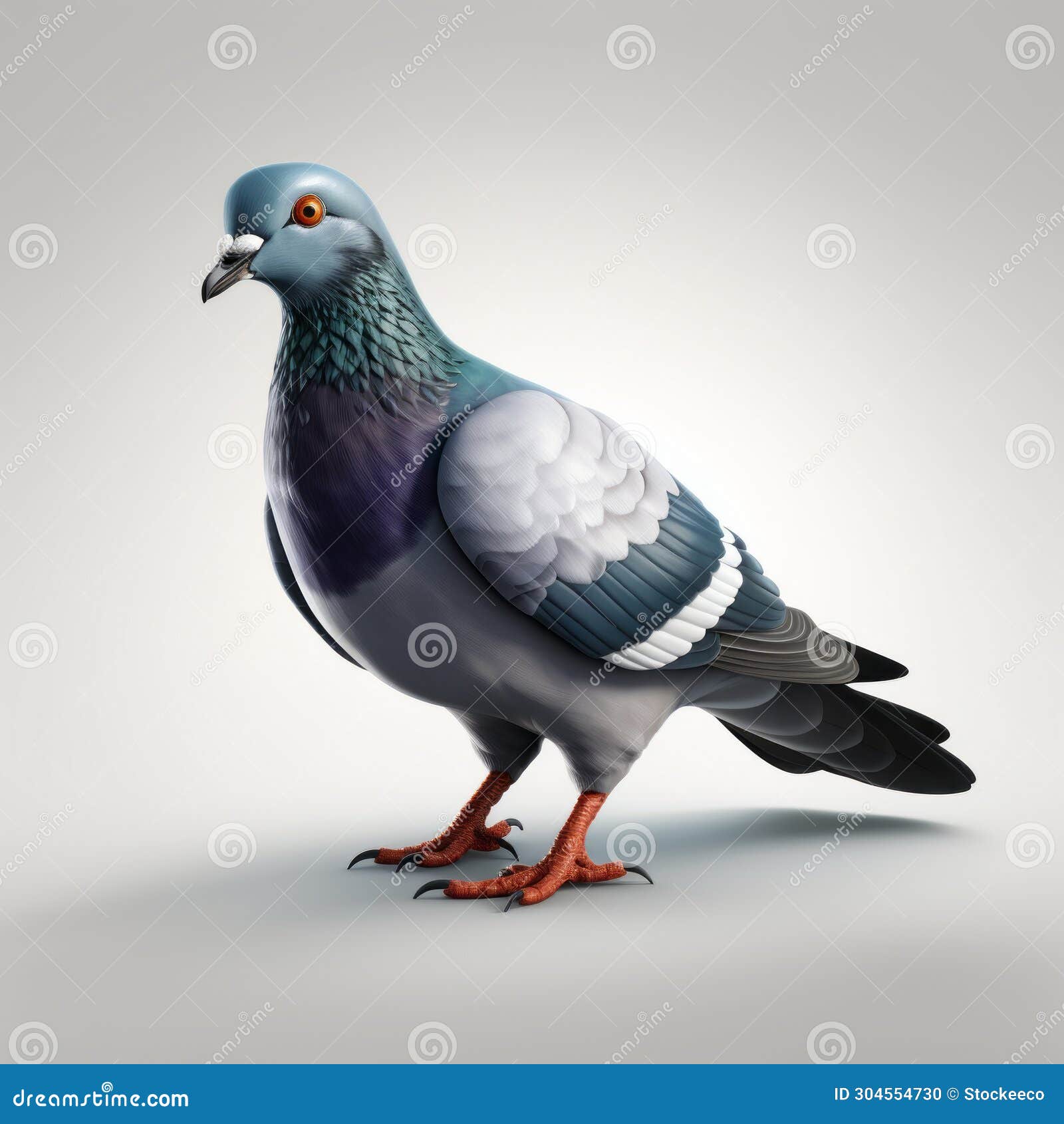 Realistic Hyper-detailed Pigeon Clipart with 3d Rendering Stock ...