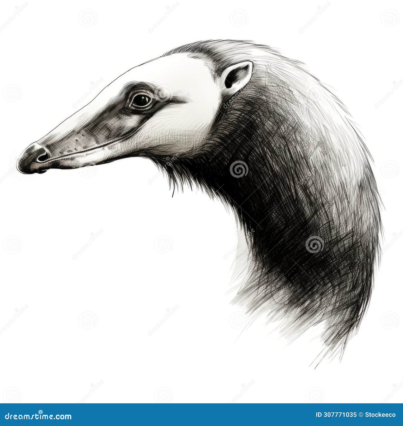 Realistic Hyper-detailed Rendering of a Badger with Distinct Facial ...