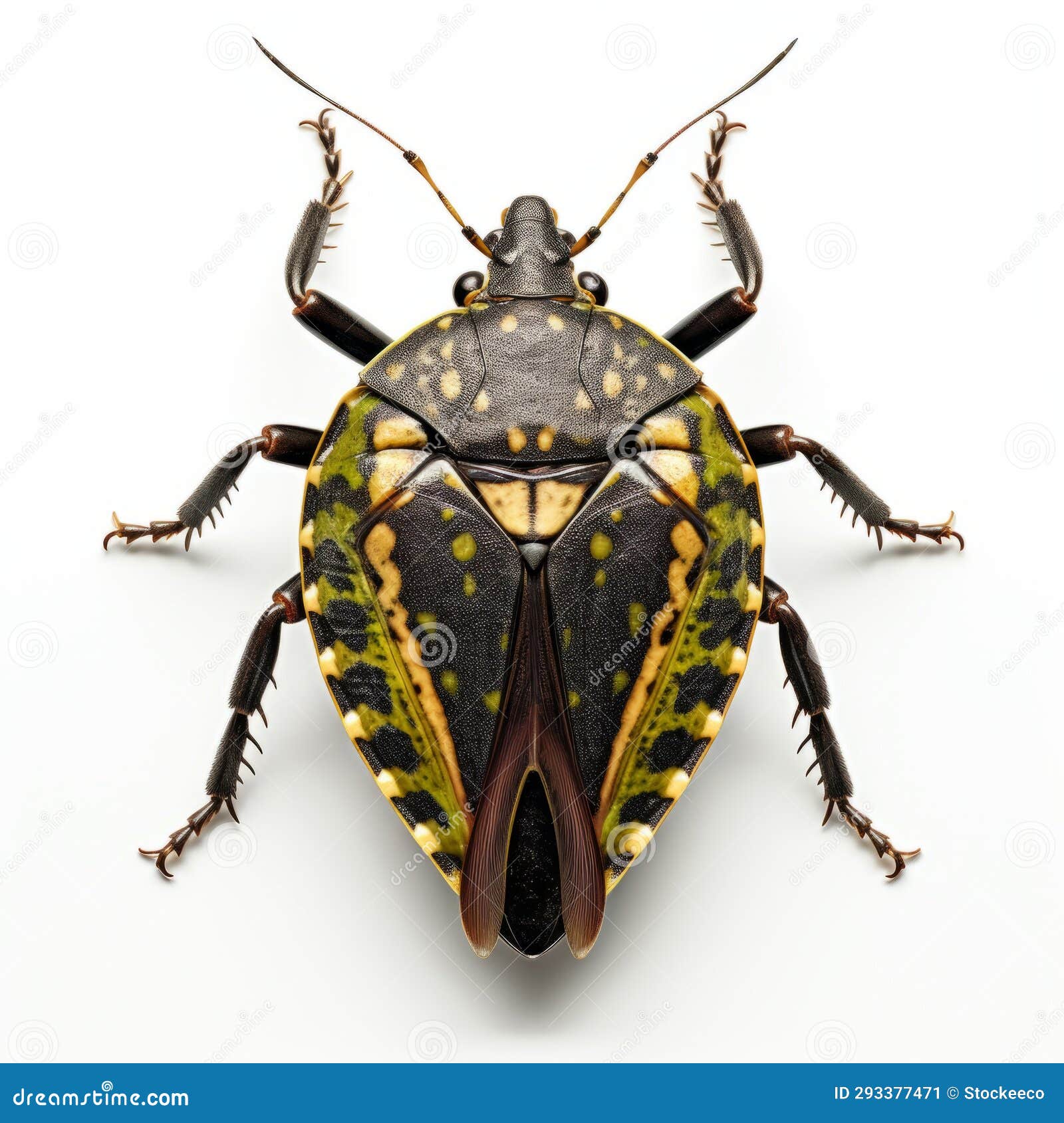 Realistic 3d Stink Bug on Transparent Background Stock Illustration ...