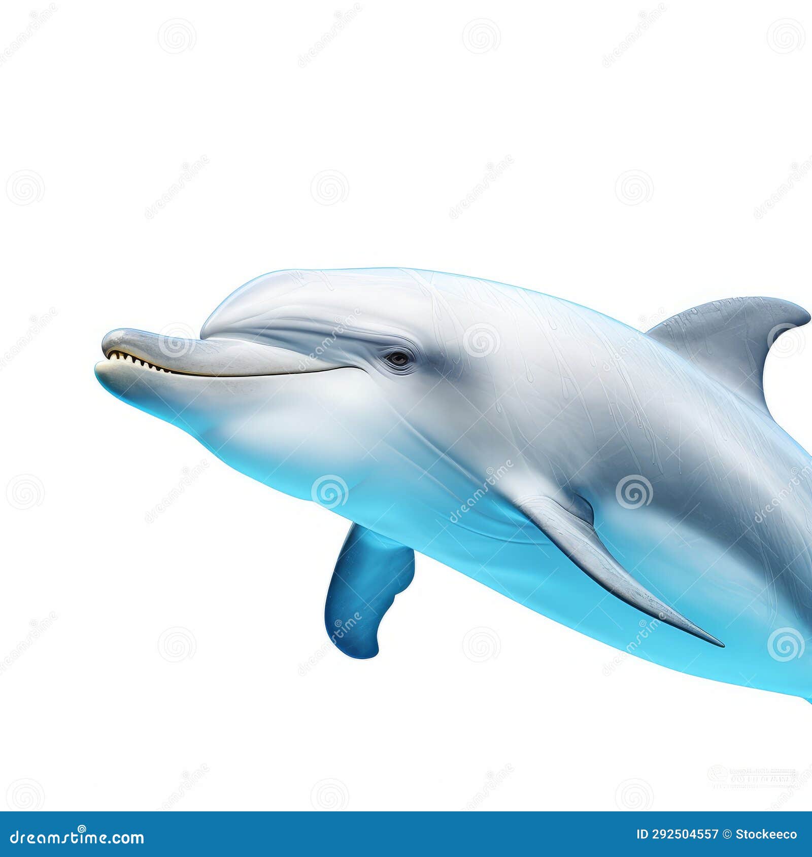 Realistic 3D Dolphin In A Cyberpunk Metropolis With Rococo-Inspired ...