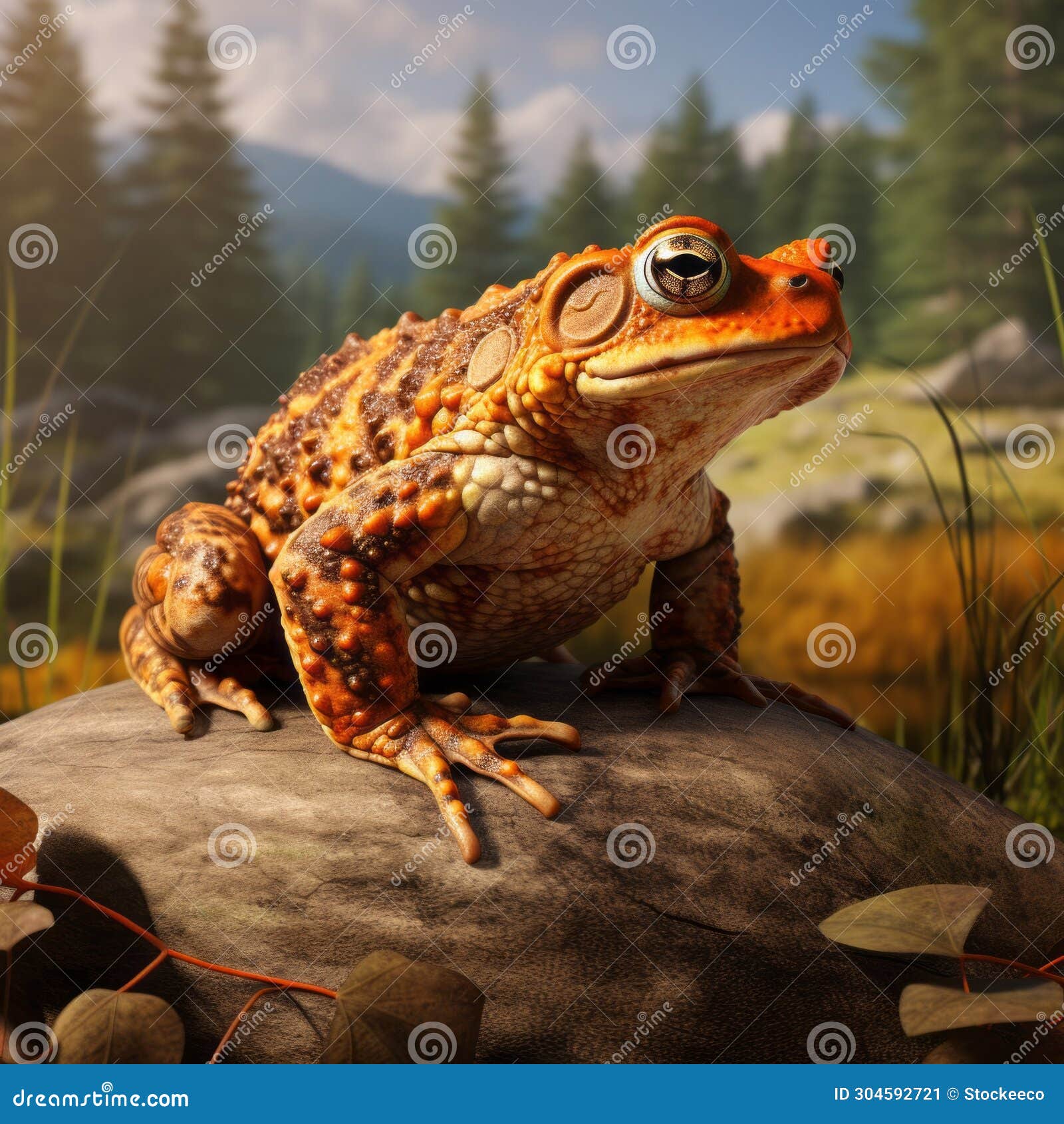 Realistic 3d Toad Clipart with Hyper-detailed Rendering Stock ...