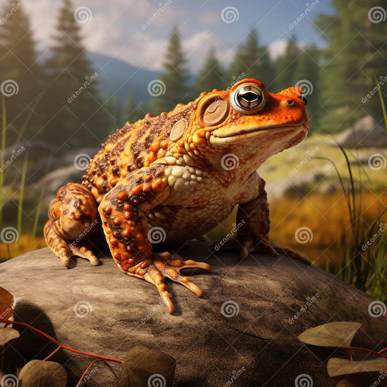 Realistic 3d Toad Clipart with Hyper-detailed Rendering Stock ...