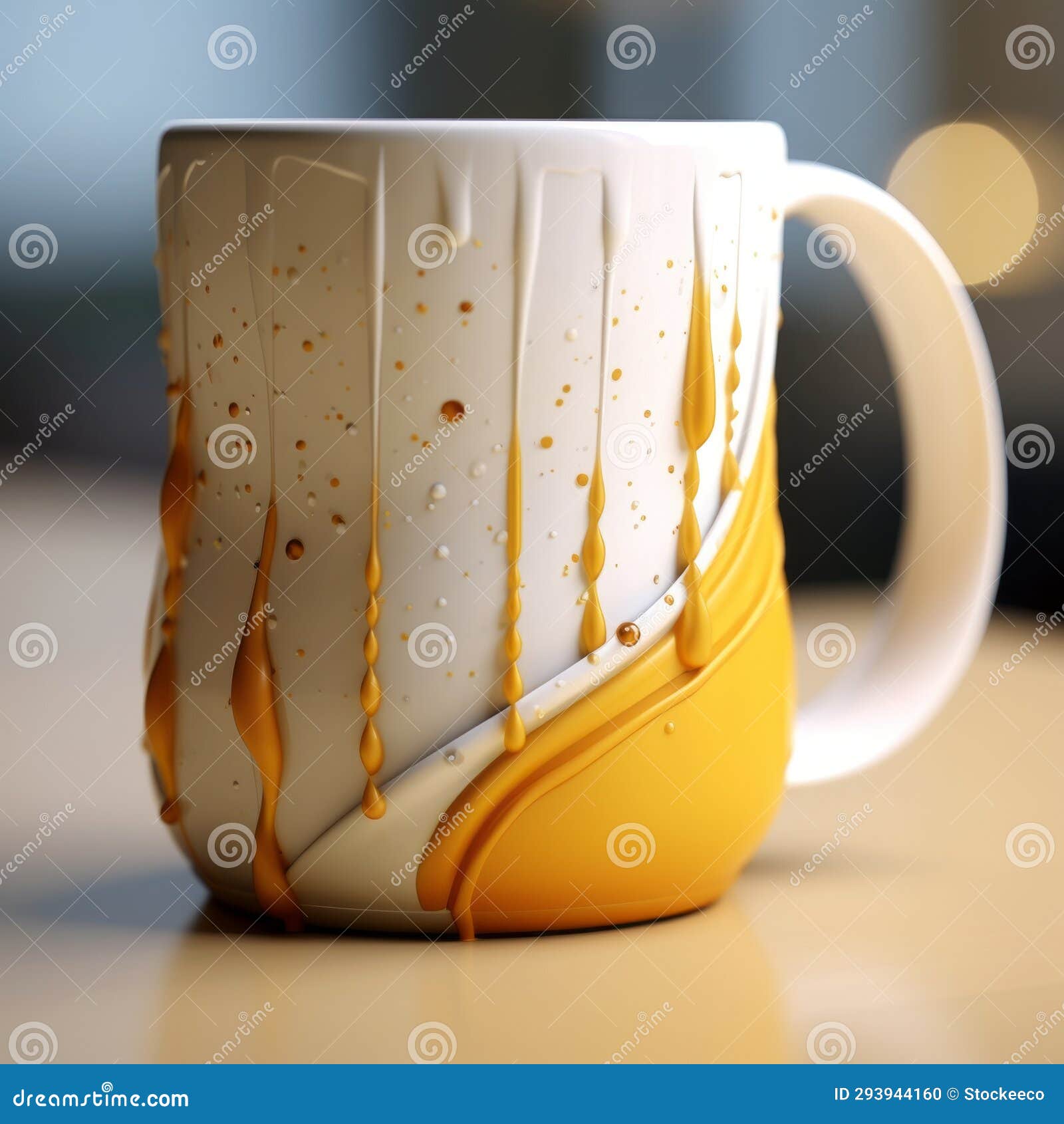 Unique 3d Coffee Mug with Realistic Details and Hand-painted Drips ...
