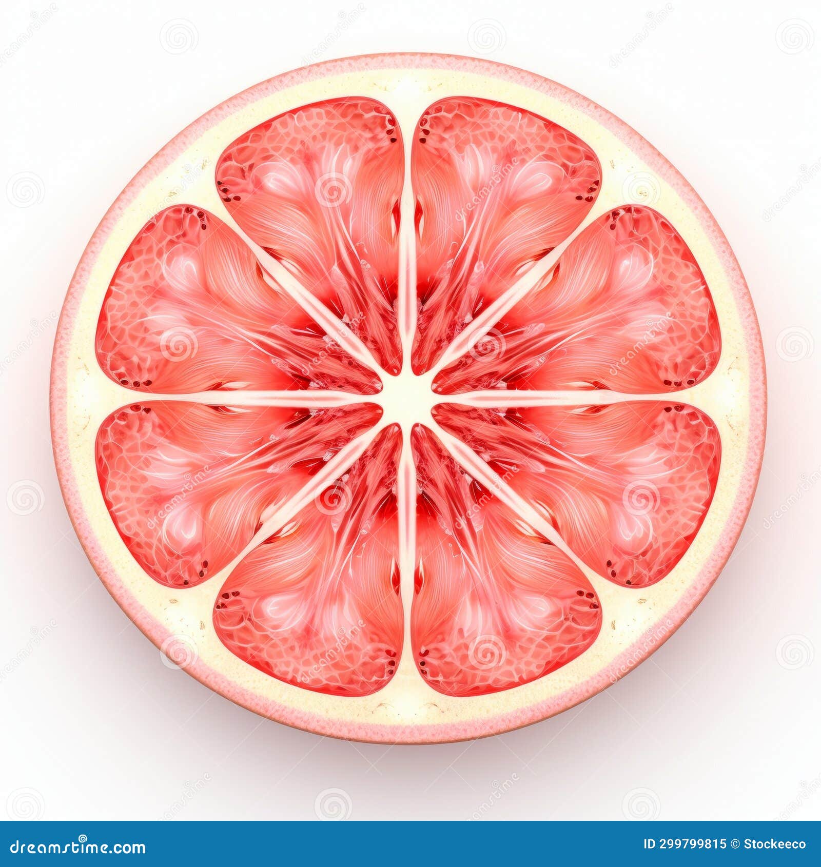 Realistic Hyper-detailed Rendering of Pink Grapefruit Stock ...