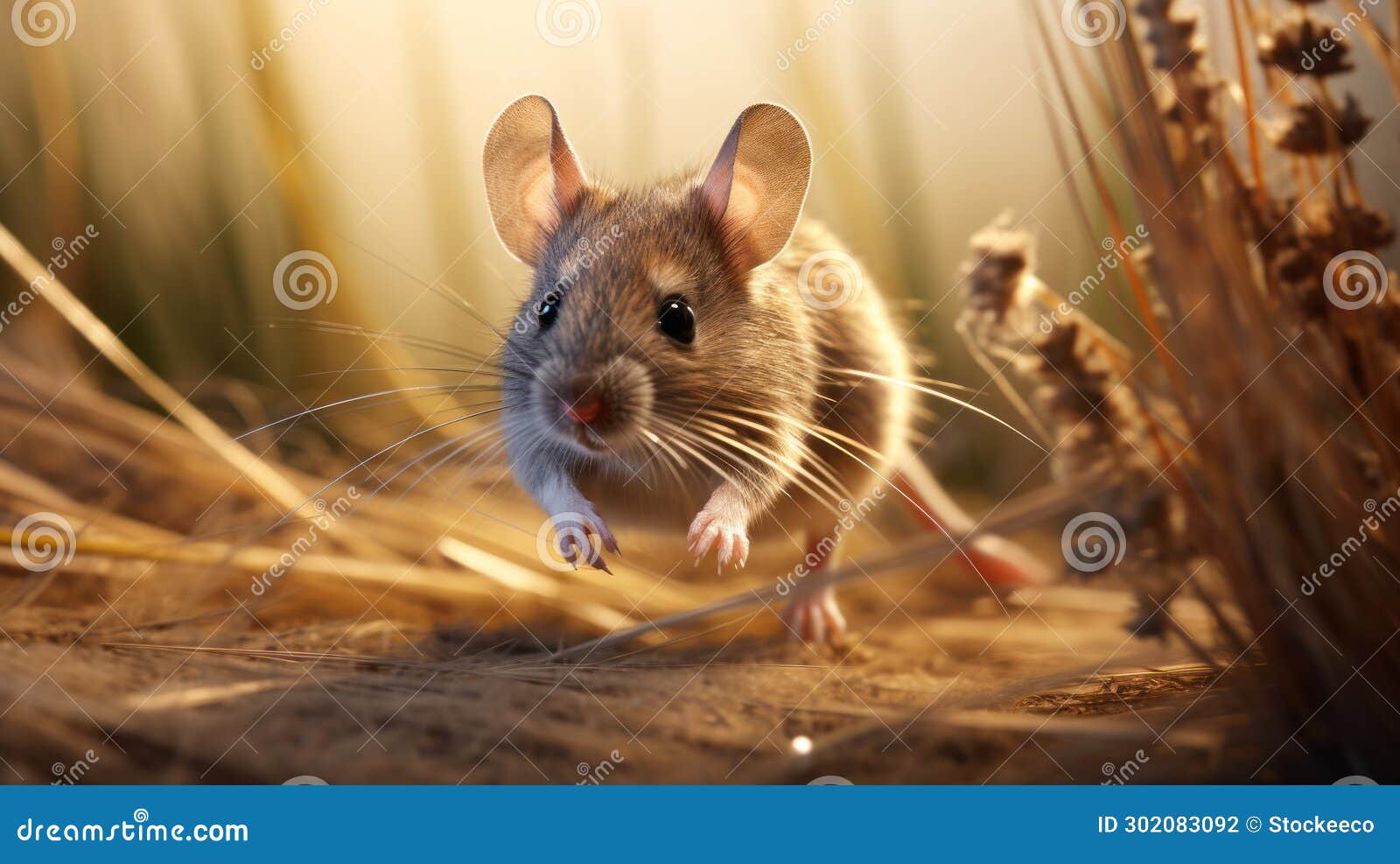 Realistic Hyper-detailed Rendering of a Small Mouse Running through the ...