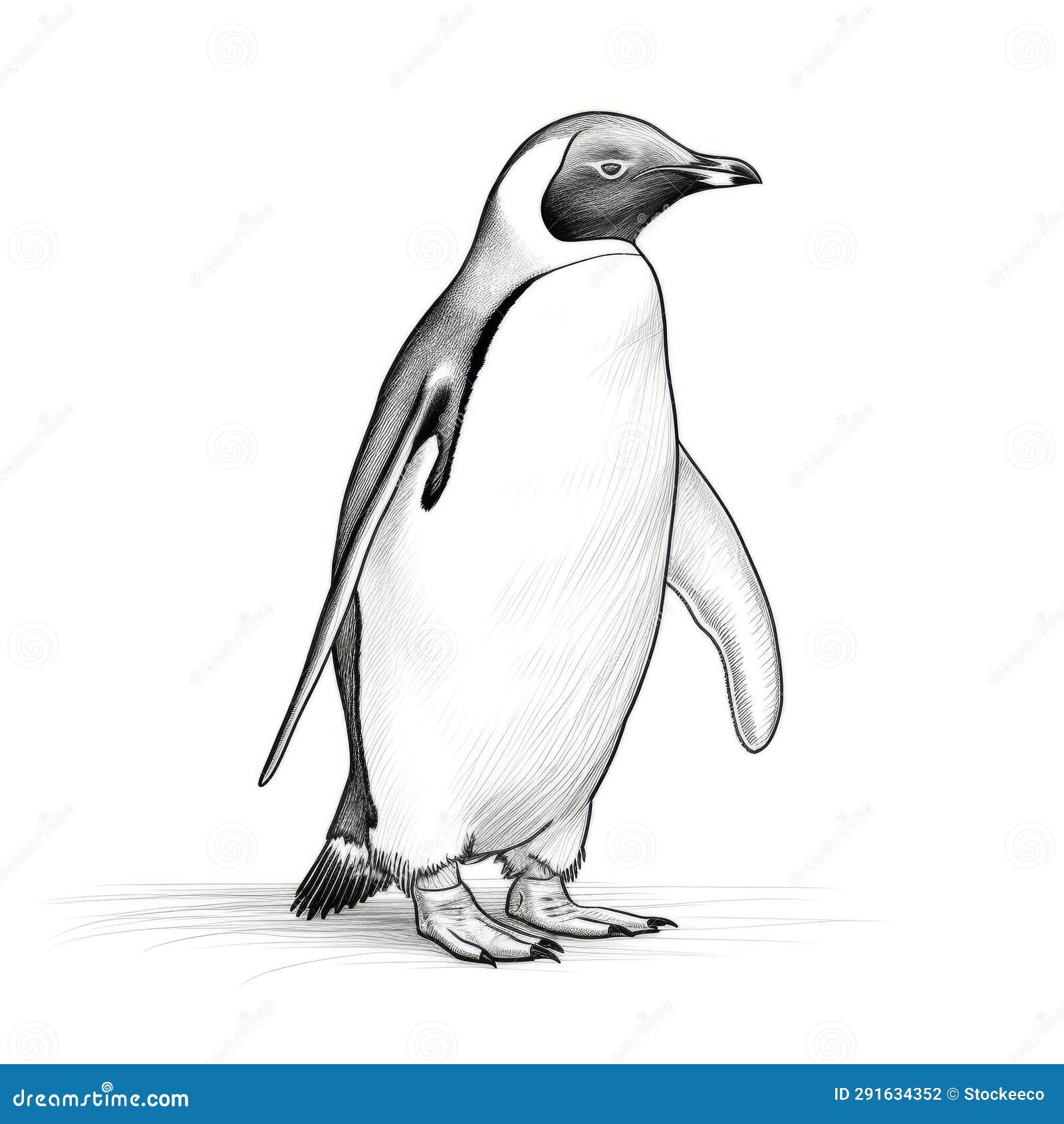 Realistic Hyper-detailed Rendering of a Standing and Walking Penguin ...