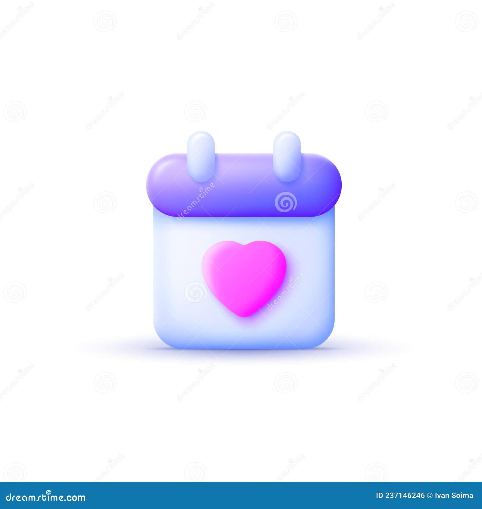 Realistic Icon with Calendar 3d for Concept Design. Time Appointment ...