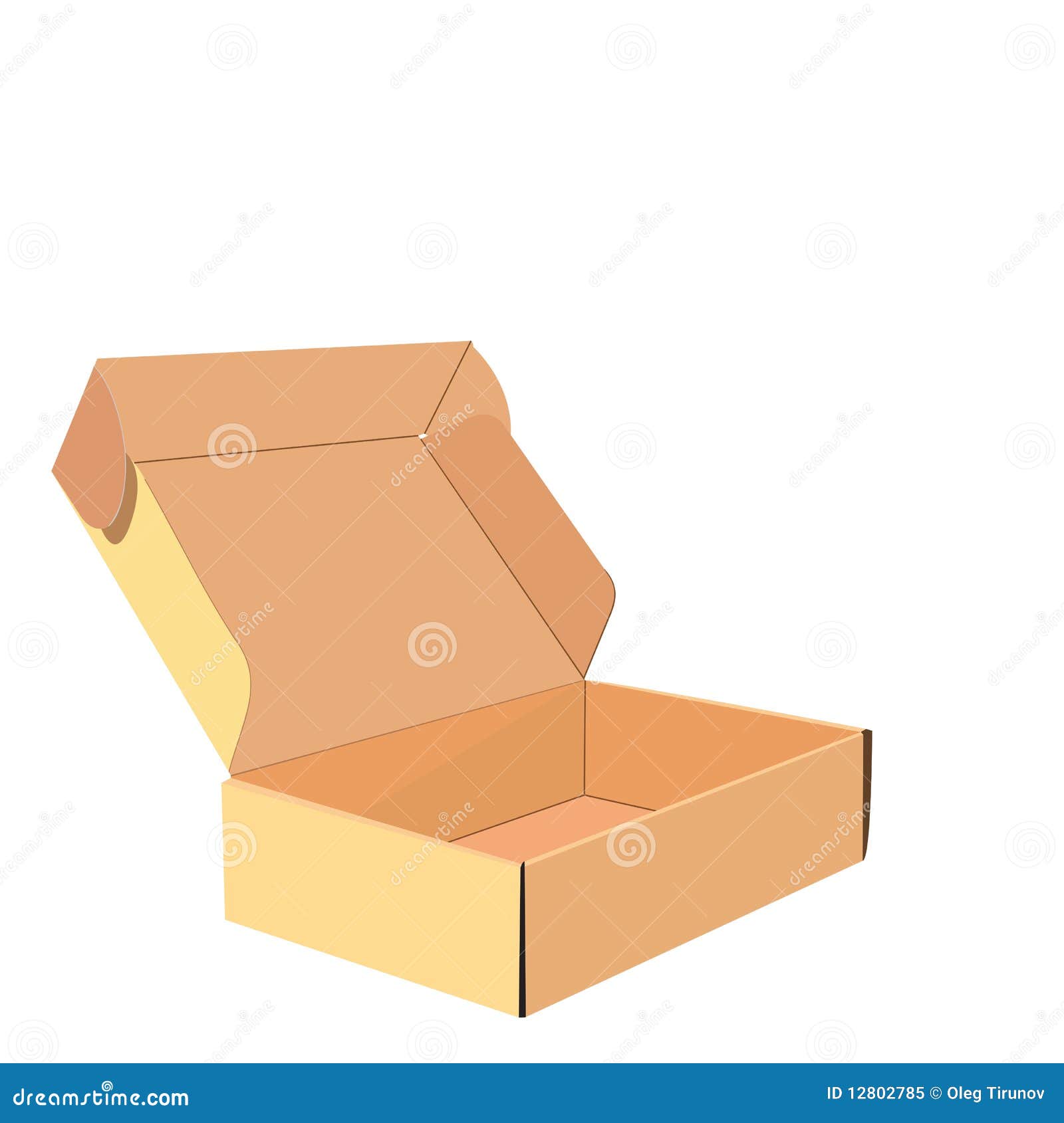 Realistic Illustration of Box Stock Vector - Illustration of carry ...