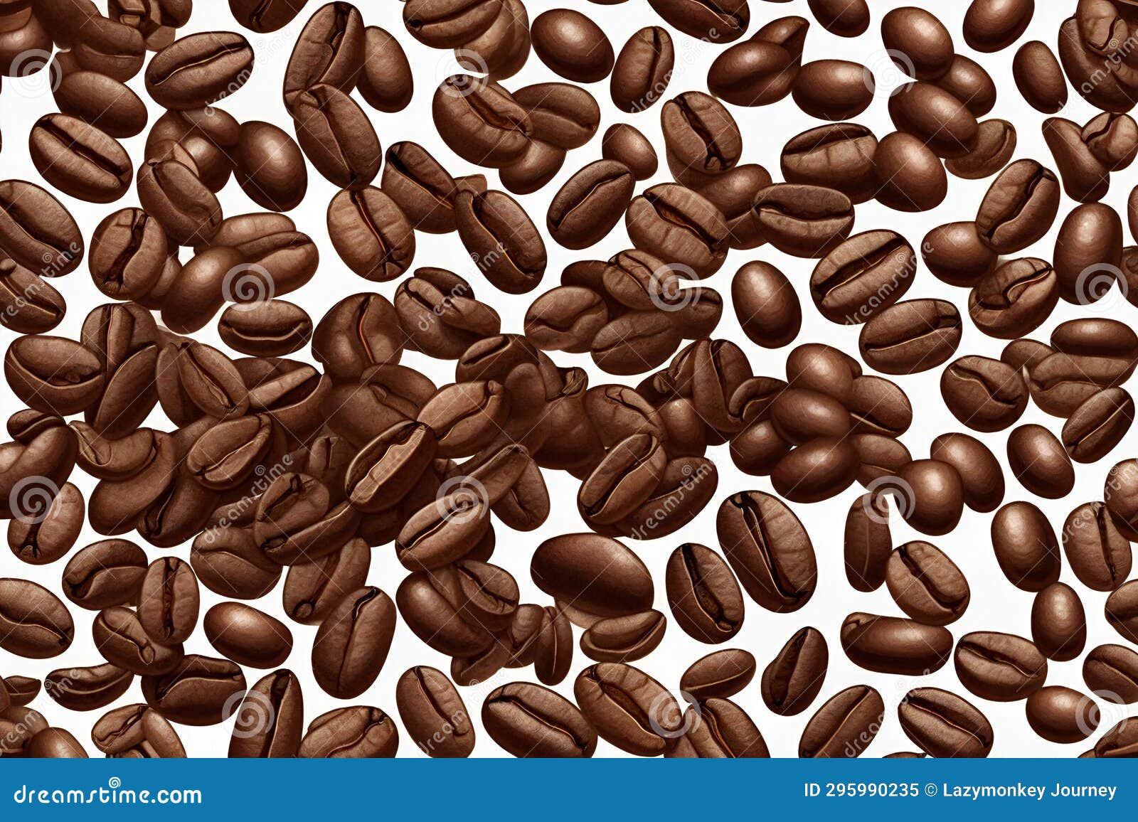 Realistic Illustration of Coffee Beans Background Stock Illustration ...