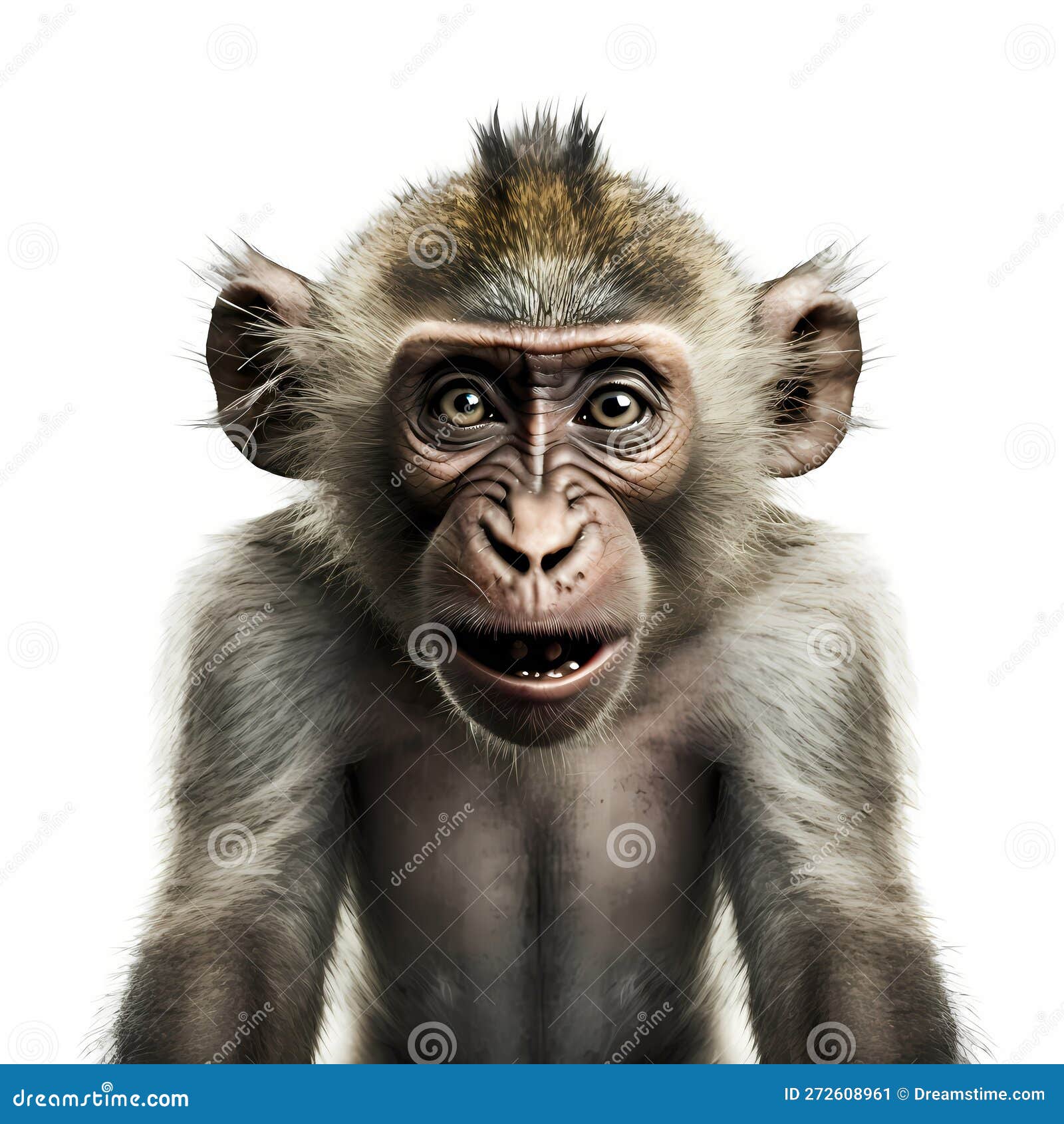 Realistic Illustration of Happy Babboon. Generative AI Stock ...