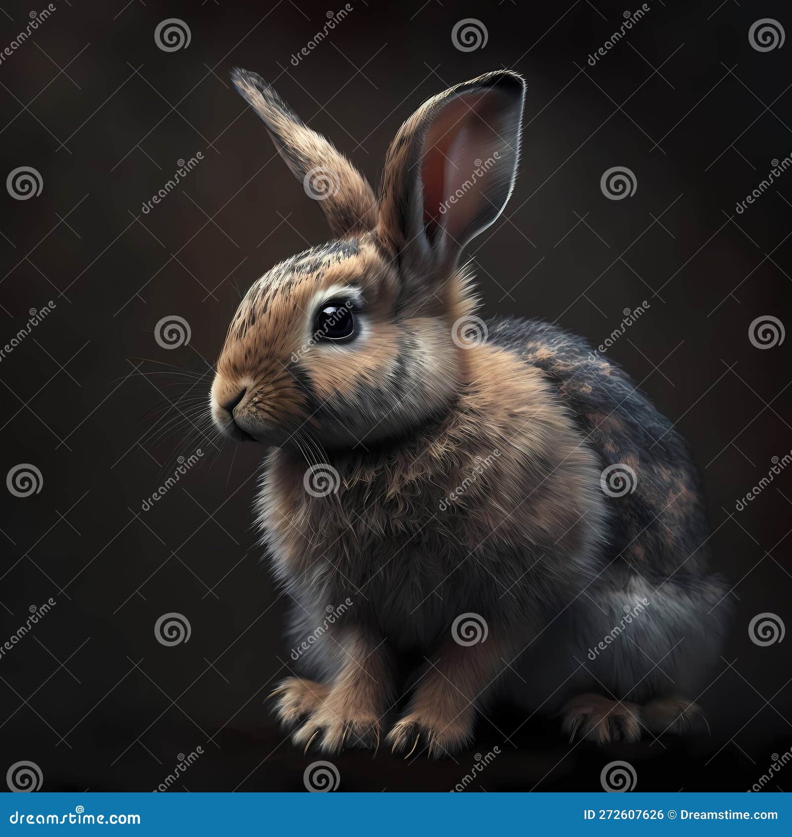 Realistic Illustration of Rabbit. Generative AI Stock Illustration ...