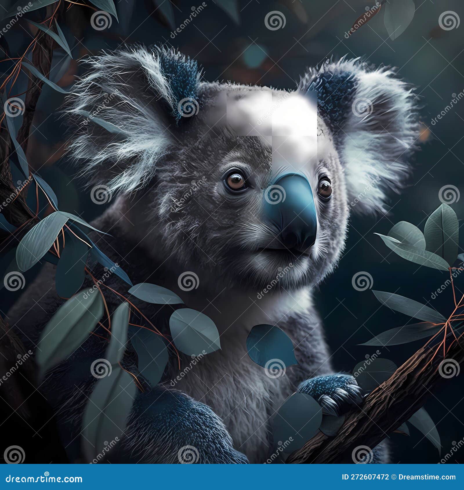 Realistic Illustration of Koala. Generative AI Stock Illustration ...