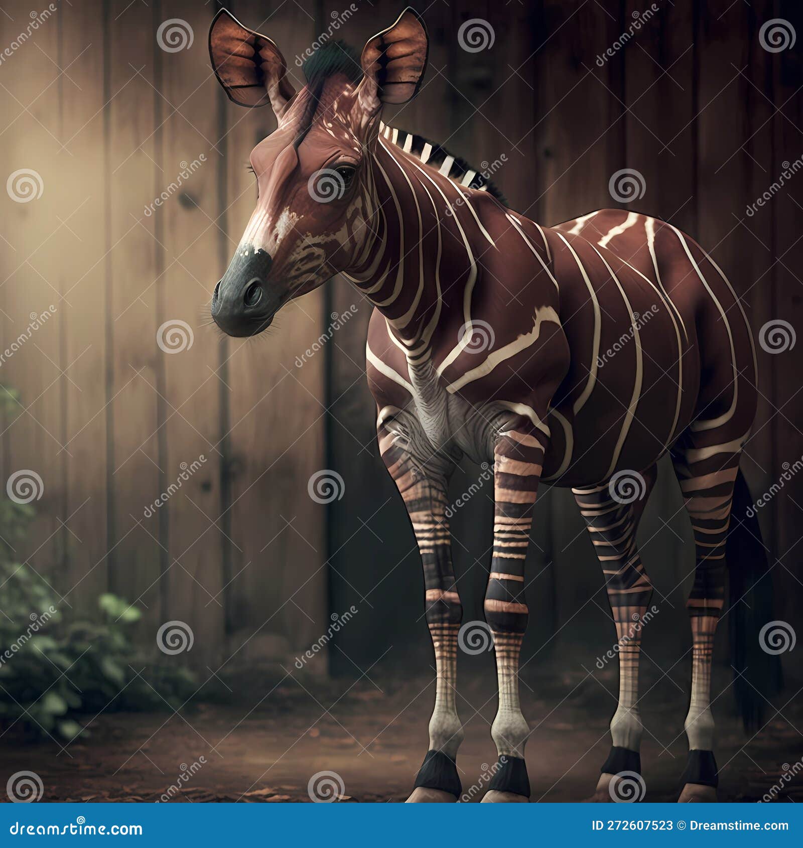 Realistic Illustration of Okapi. Generative AI Stock Illustration ...