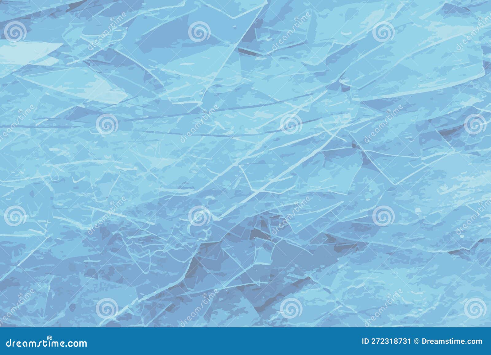 Realistic Illustration of an Ice Surface of the River. Texture of Ice ...