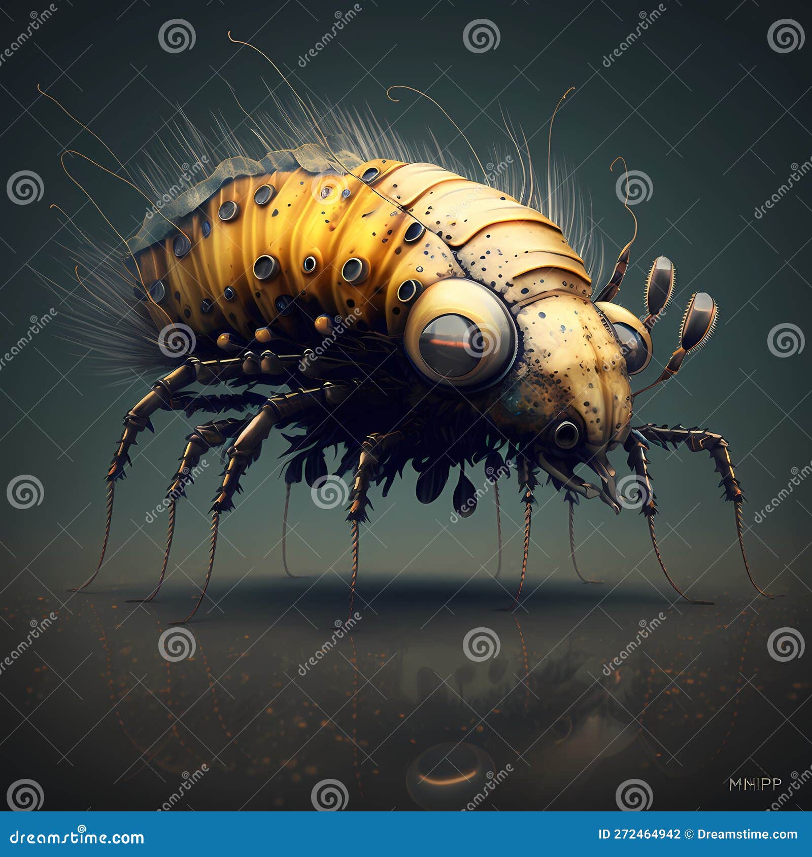 Millipedes Realistic Illustration. Generative AI Stock Photo ...
