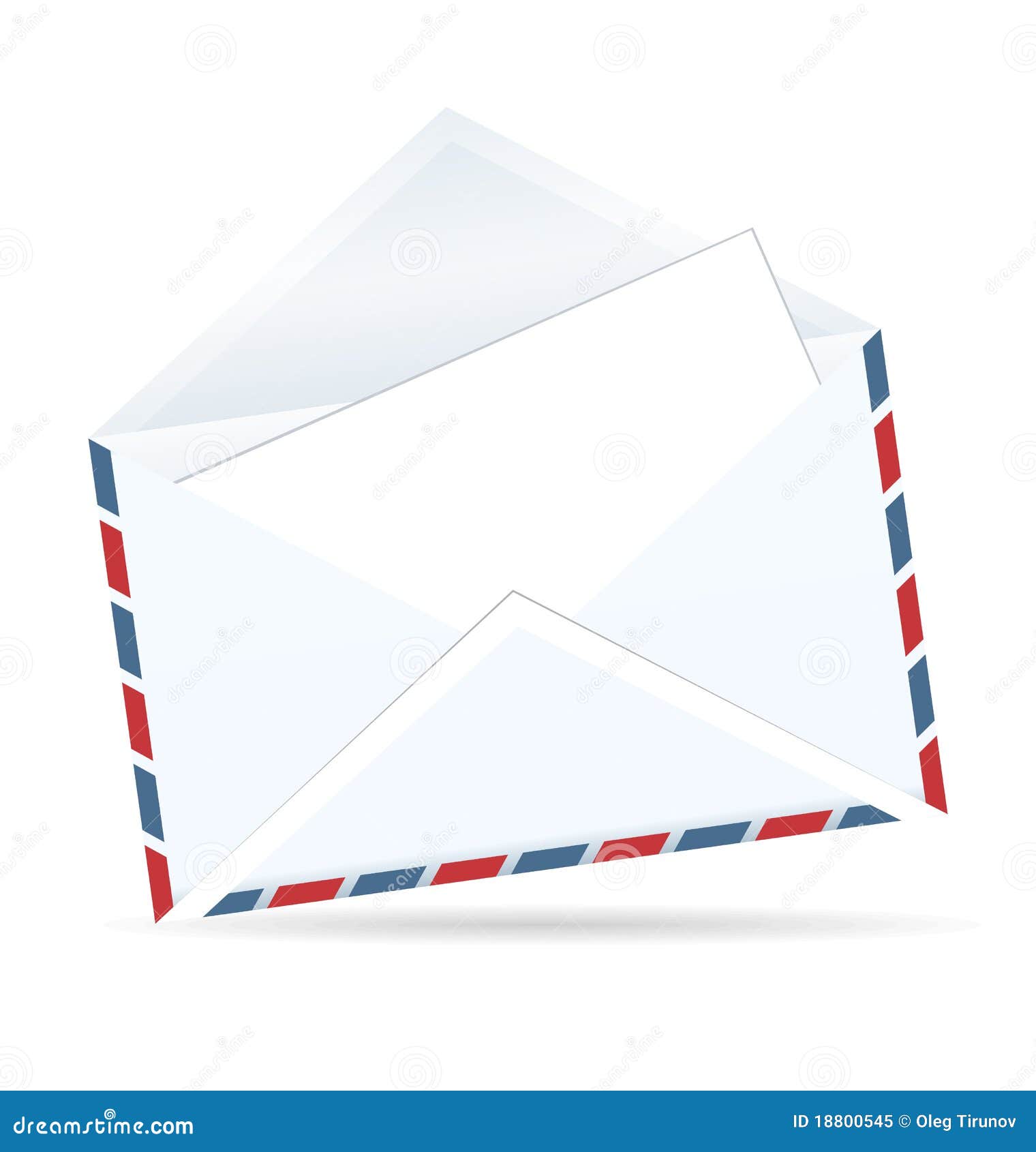 Open Envelope With A Letter Inside - Vector Linear Image For Coloring ...
