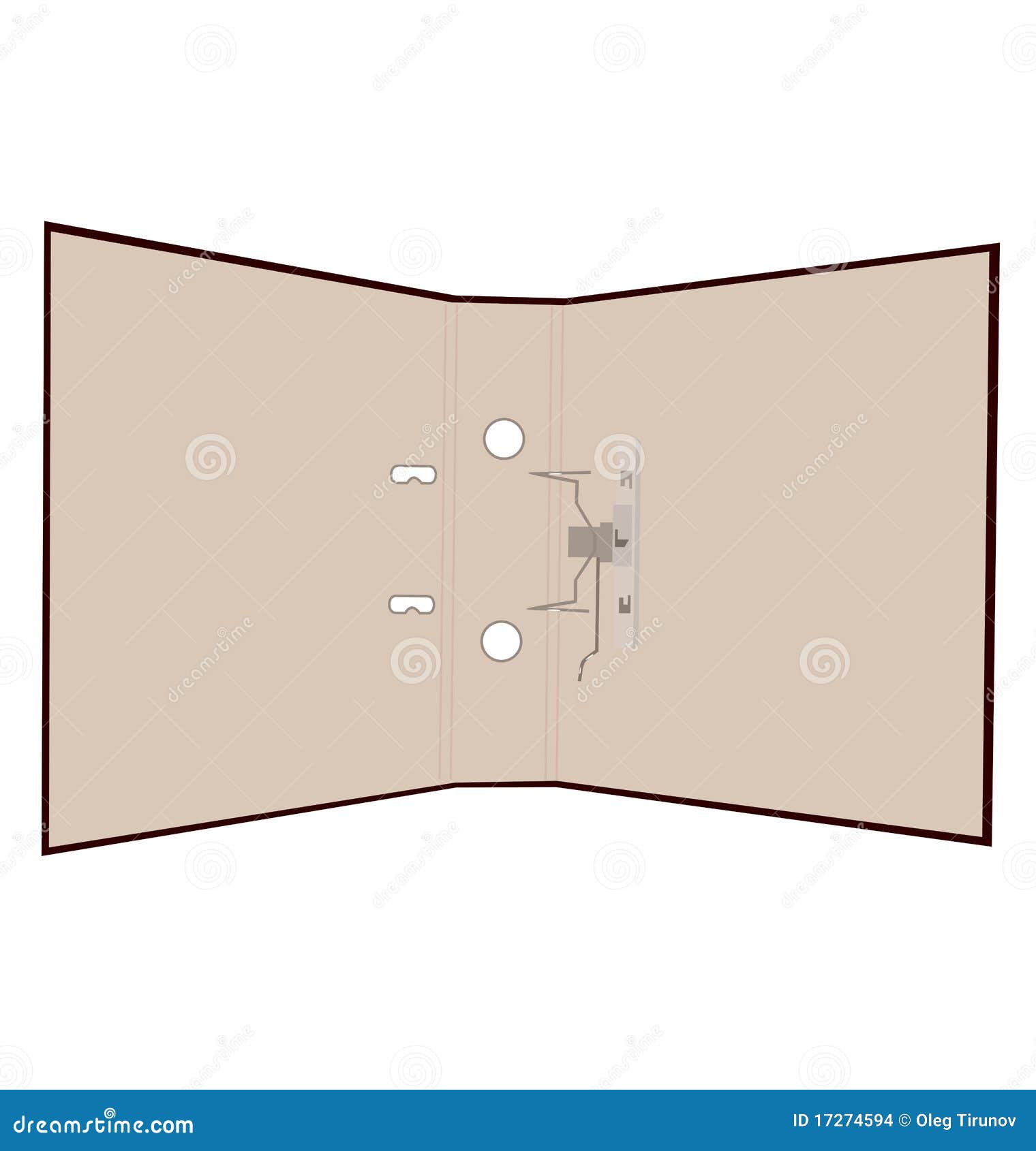 Realistic Illustration Of Open Folder Stock Vector - Illustration of ...