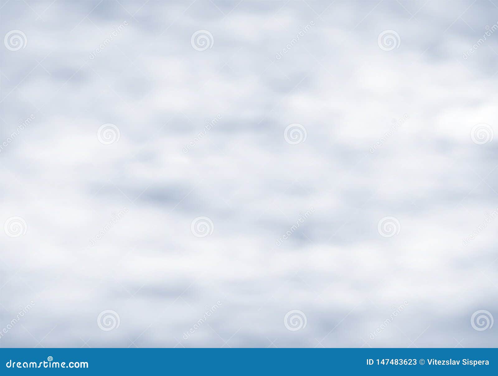 Realistic Illustration Overcast of Blue Sky with Clouds, Suitable As ...