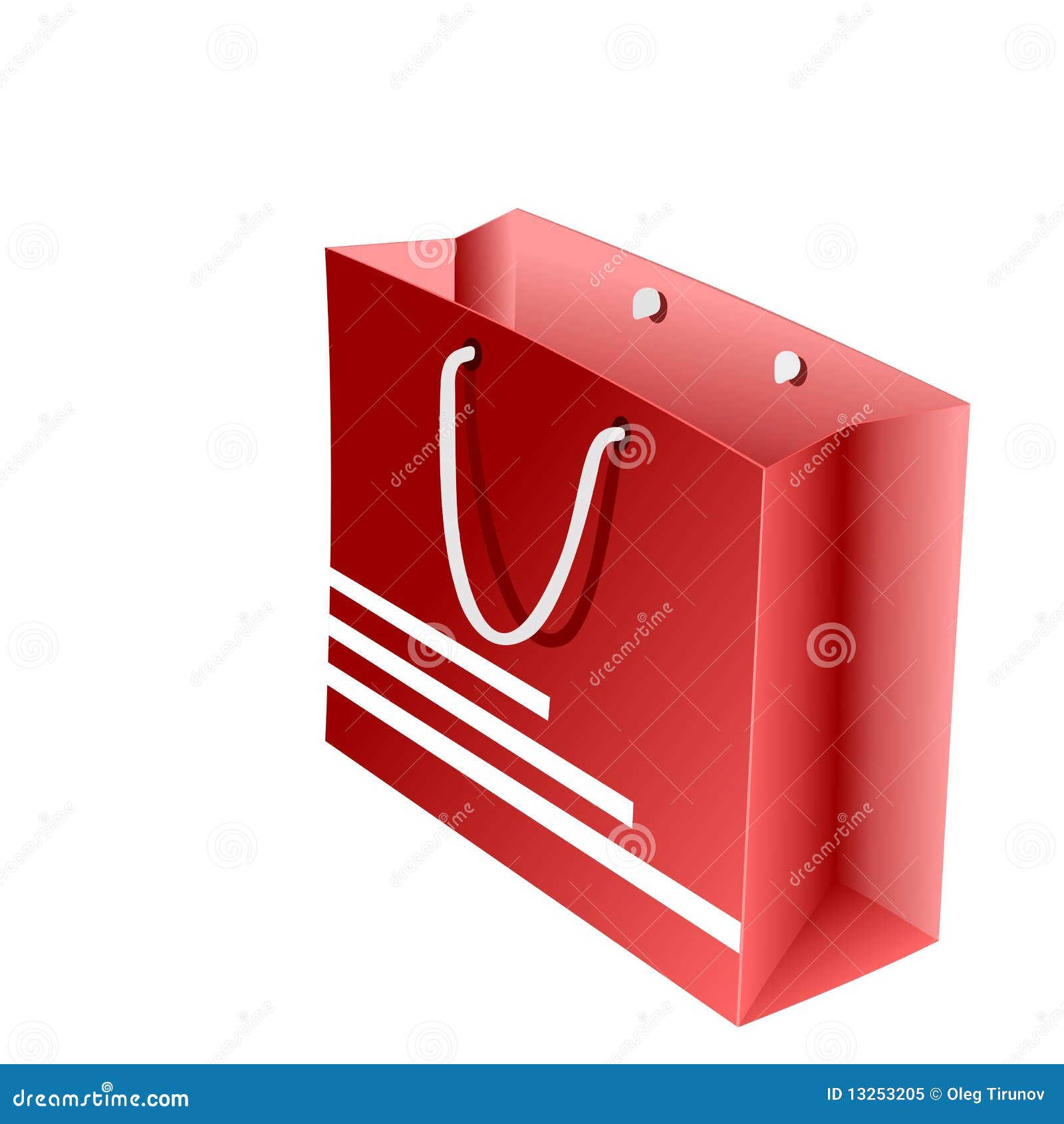 Realistic Illustration of Red Packet for Shopping Stock Vector ...