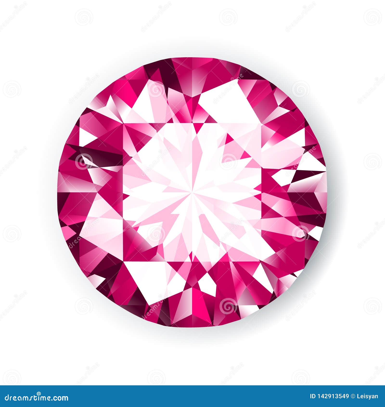 Realistic Illustration of Ruby Stock Vector - Illustration of realistic ...
