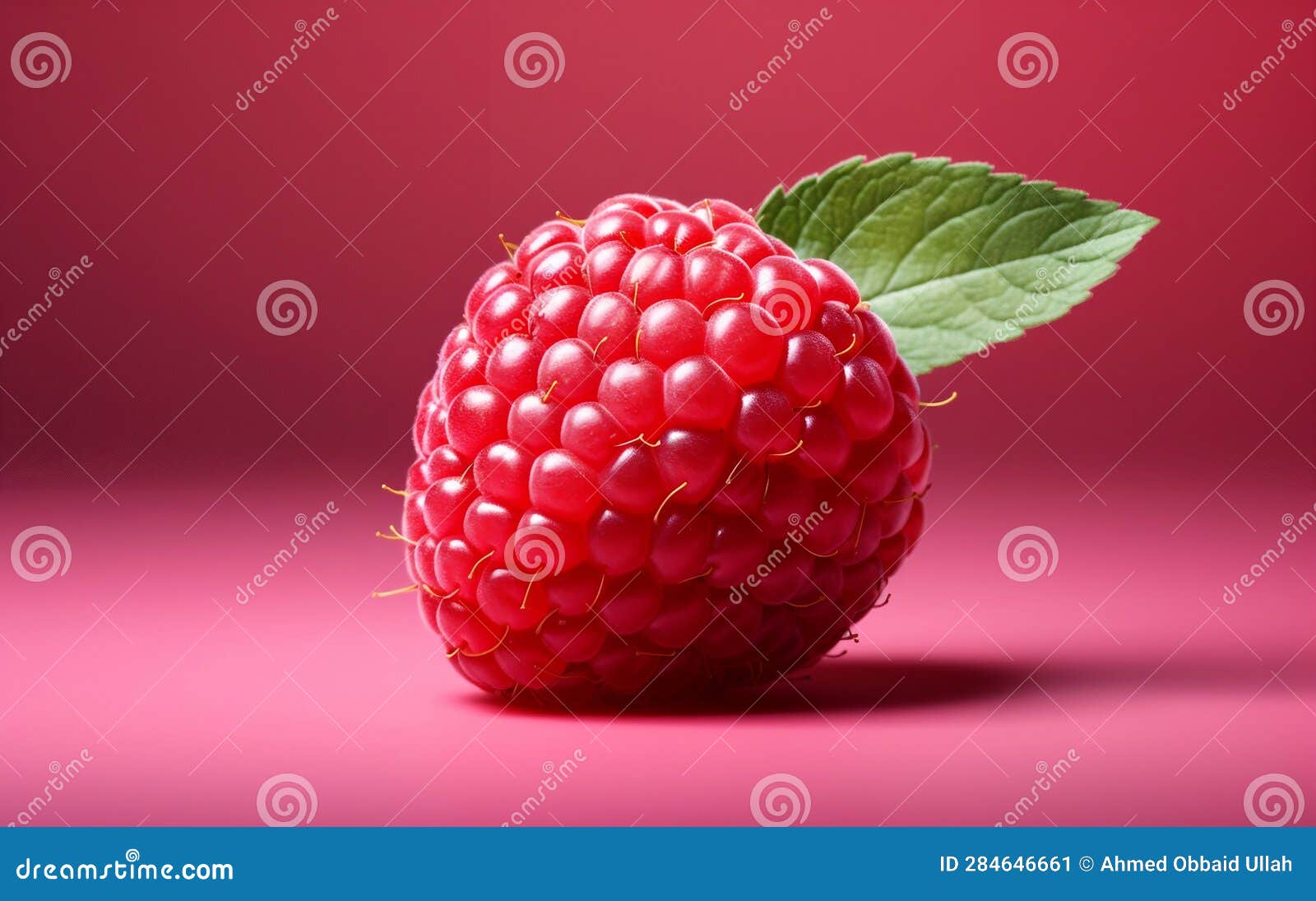 A Realistic Illustration of a Single Raspberry with a Minimalist Design ...