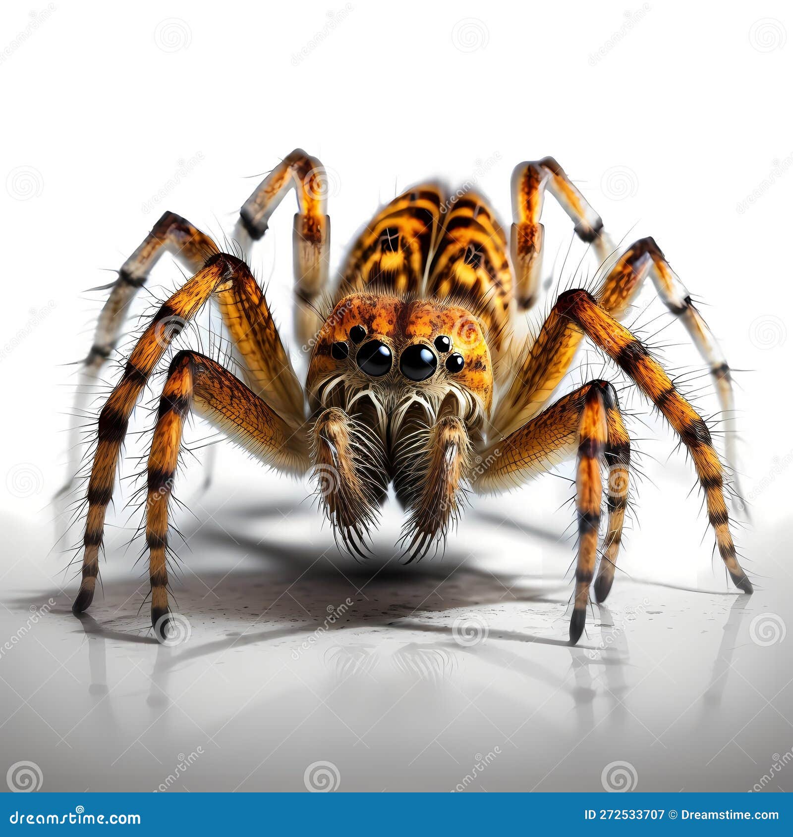 Tarantula Isolated White. Generative AI Stock Illustration ...