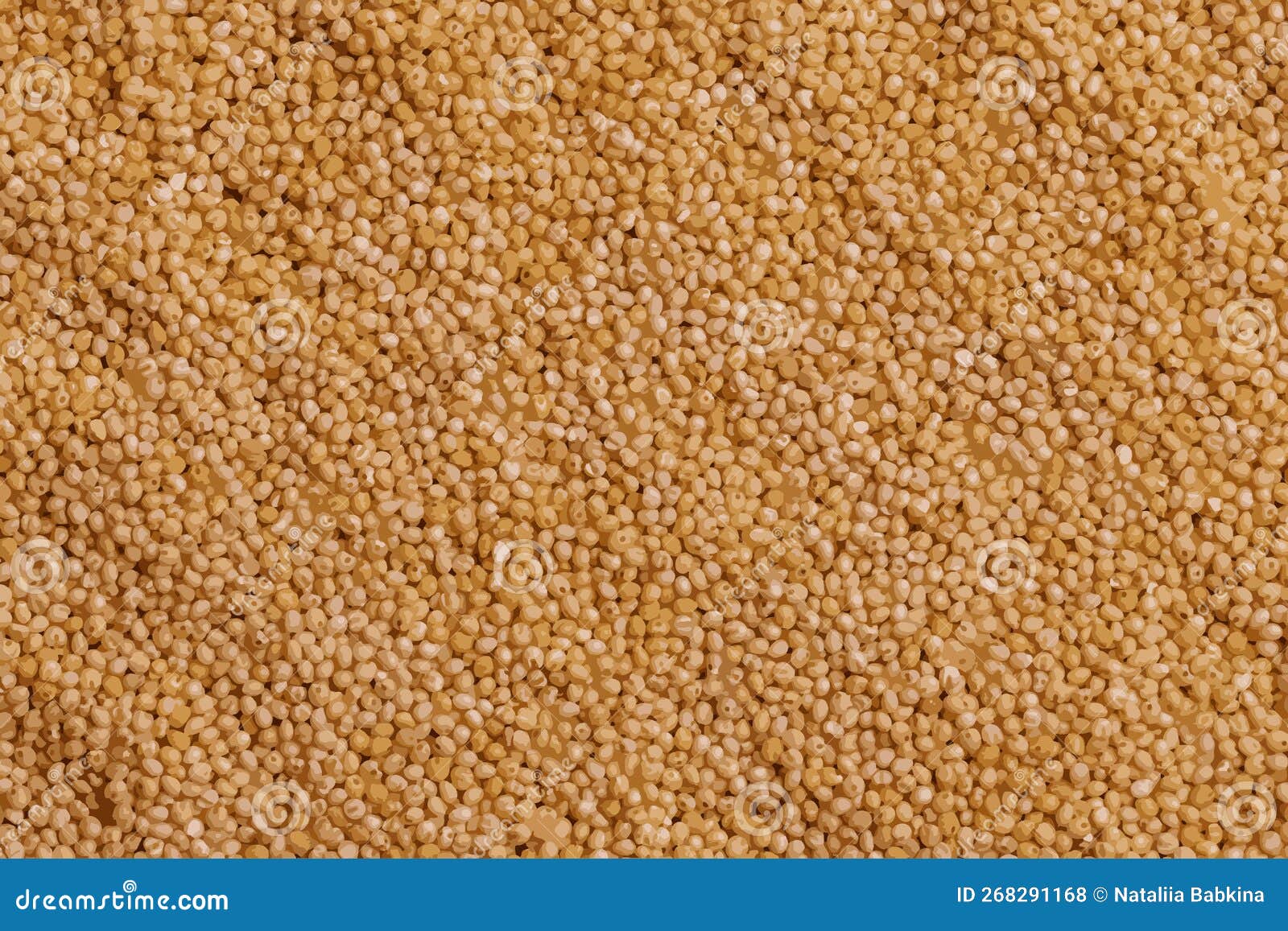 Realistic Illustration of Yellow Millet Background. the View from Top ...
