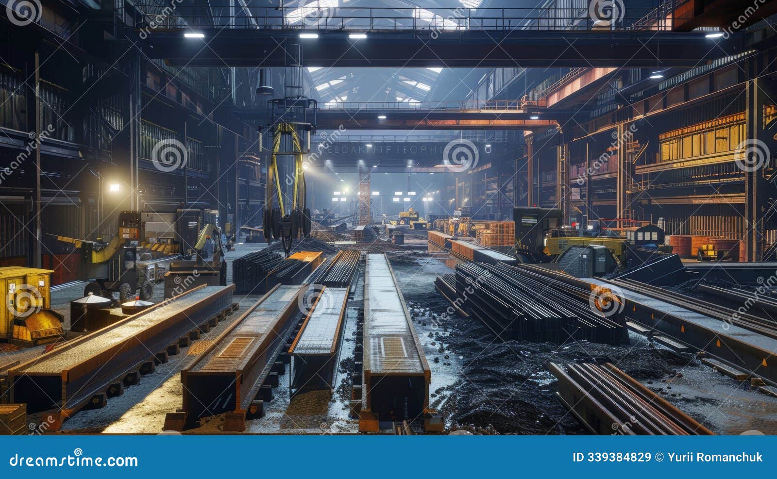 Realistic Image of Channel Steel in Industrial Equipment Framework and ...