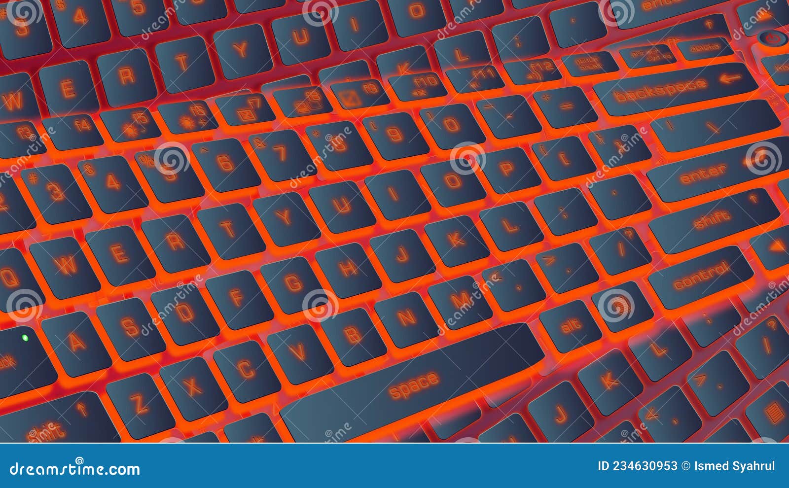 Realistic Image of a Computer or Laptop Keyboard. Stock Vector ...