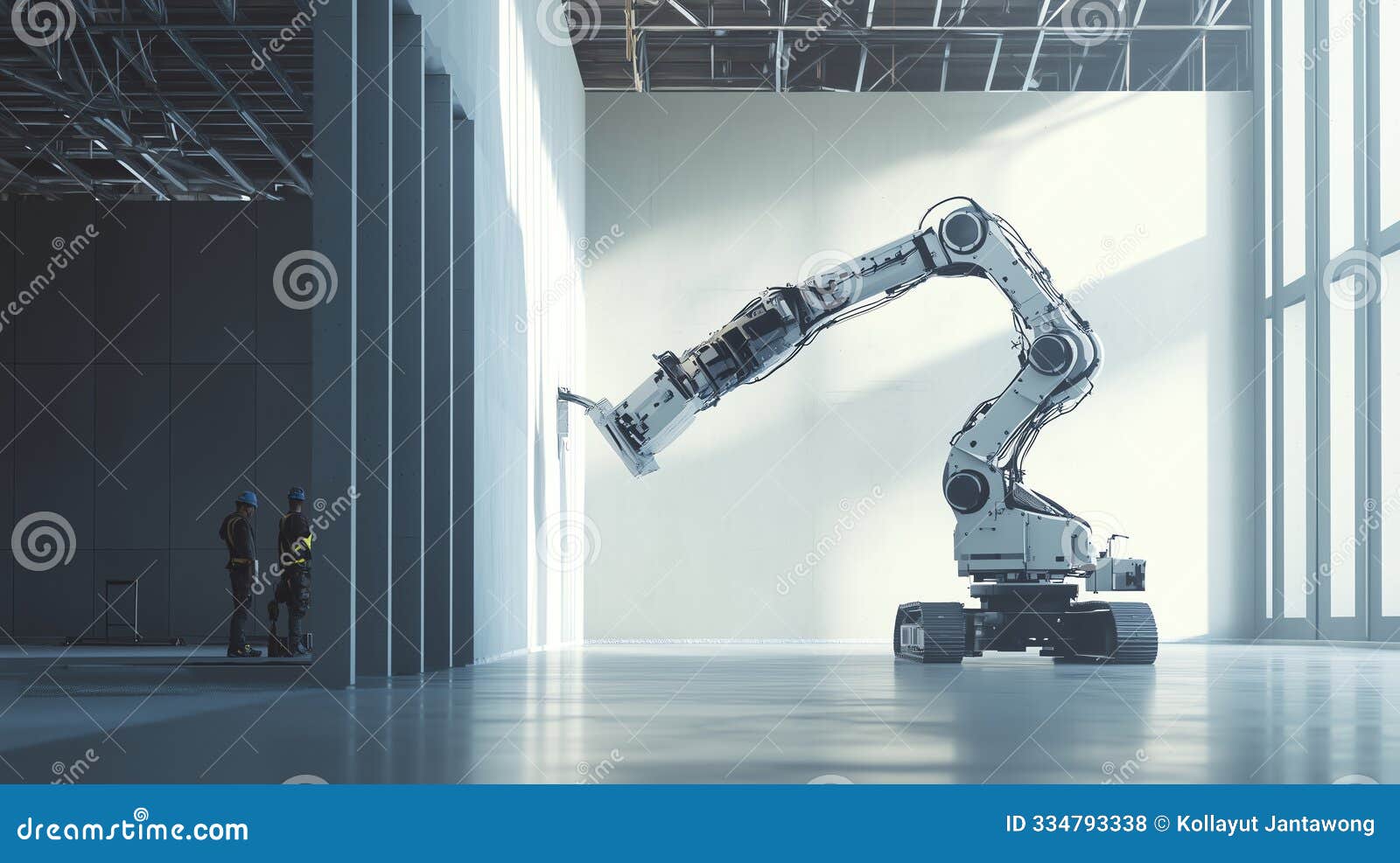 Realistic Image of a Construction Painting Project - Detailed ...