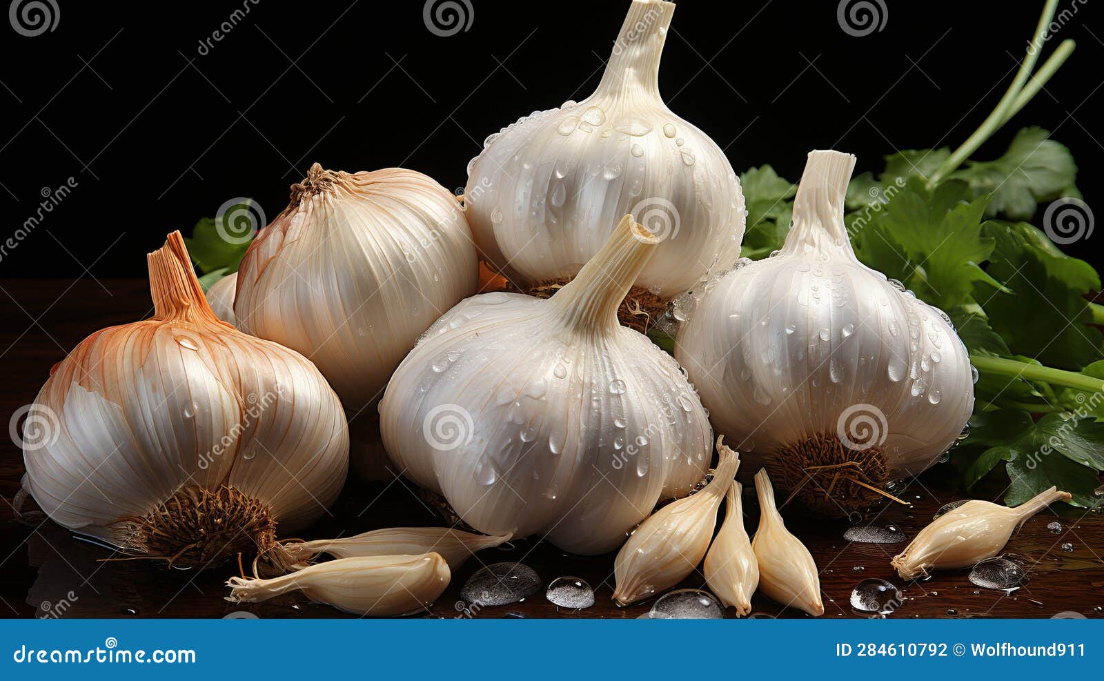Realistic Image of a Garlic. AI Generated Stock Photo - Image of fresh ...