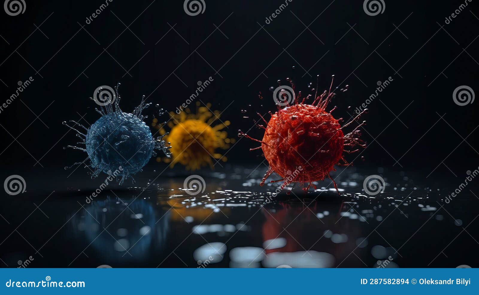 Realistic image of microbe stock illustration. Illustration of ...